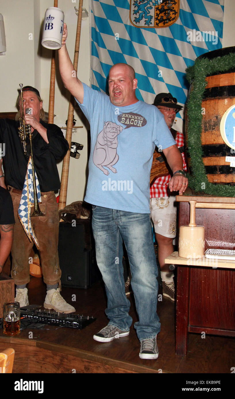 Rick Harrison stars as the 'celebrity keg tapper' during Oktoberfest at ...