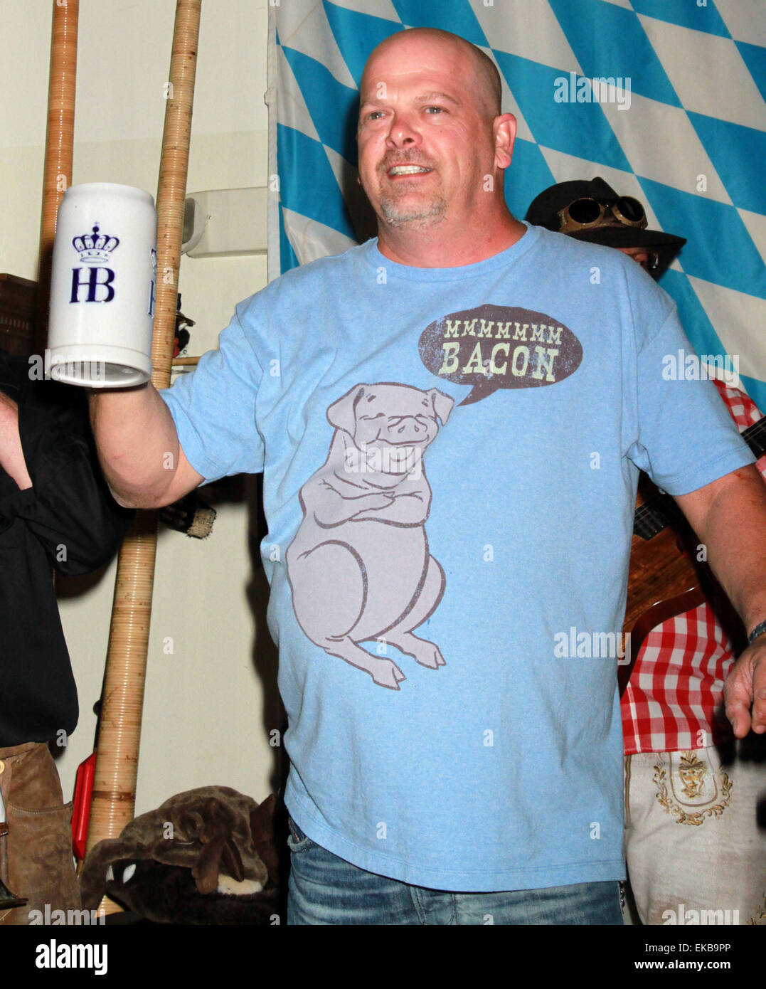 Rick Harrison stars as the 'celebrity keg tapper' during Oktoberfest at ...