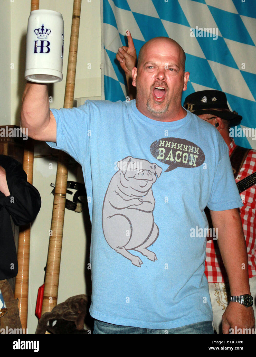 Rick Harrison stars as the 'celebrity keg tapper' during Oktoberfest at ...