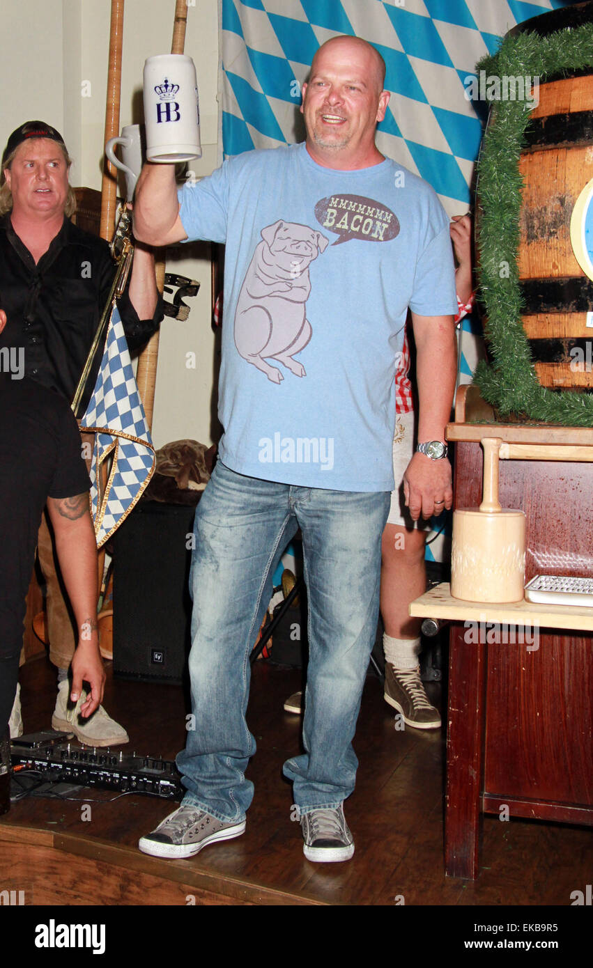 Rick Harrison stars as the 'celebrity keg tapper' during Oktoberfest at ...