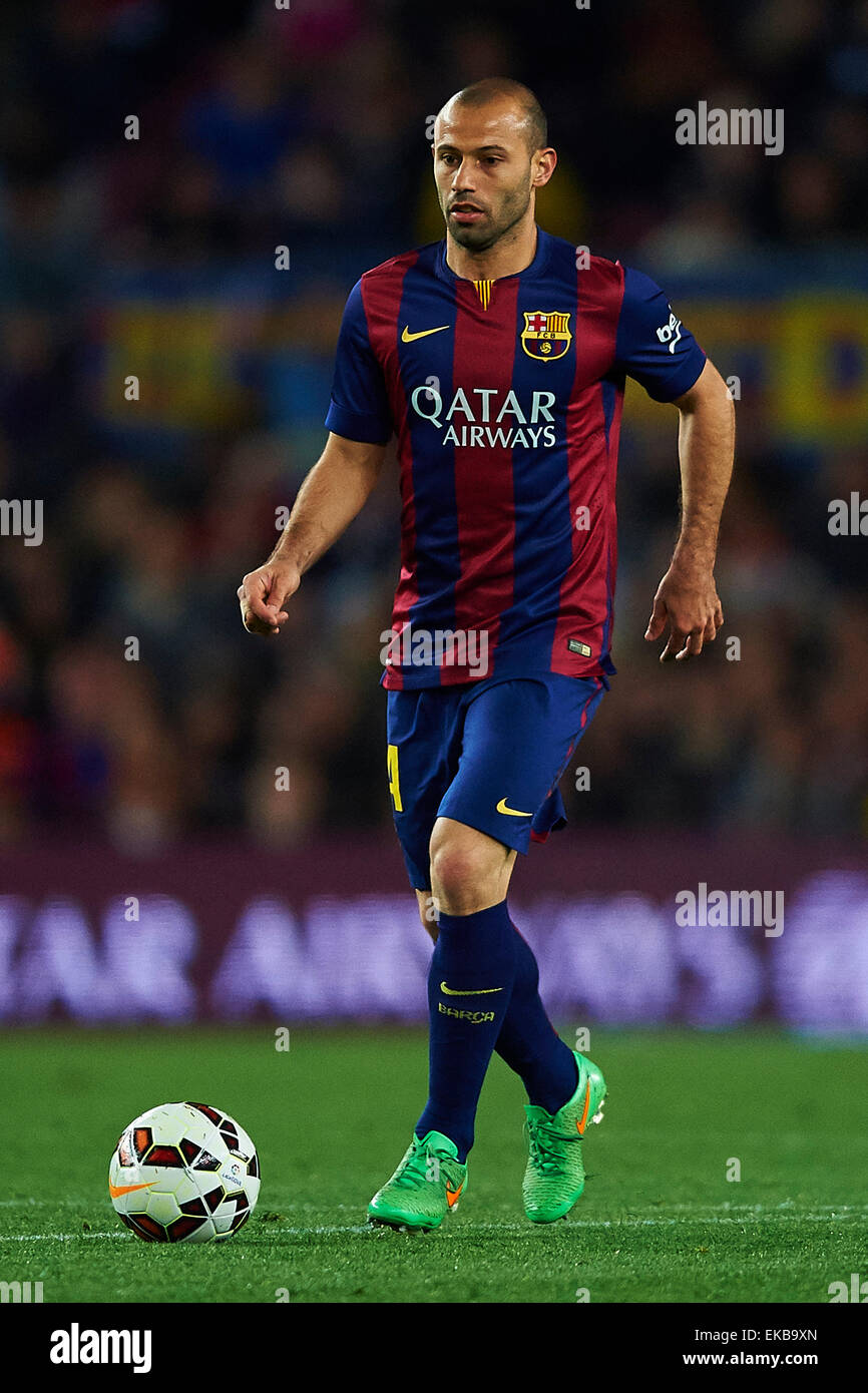 Javier Mascherano (FC Barcelona), during La Liga soccer match between ...