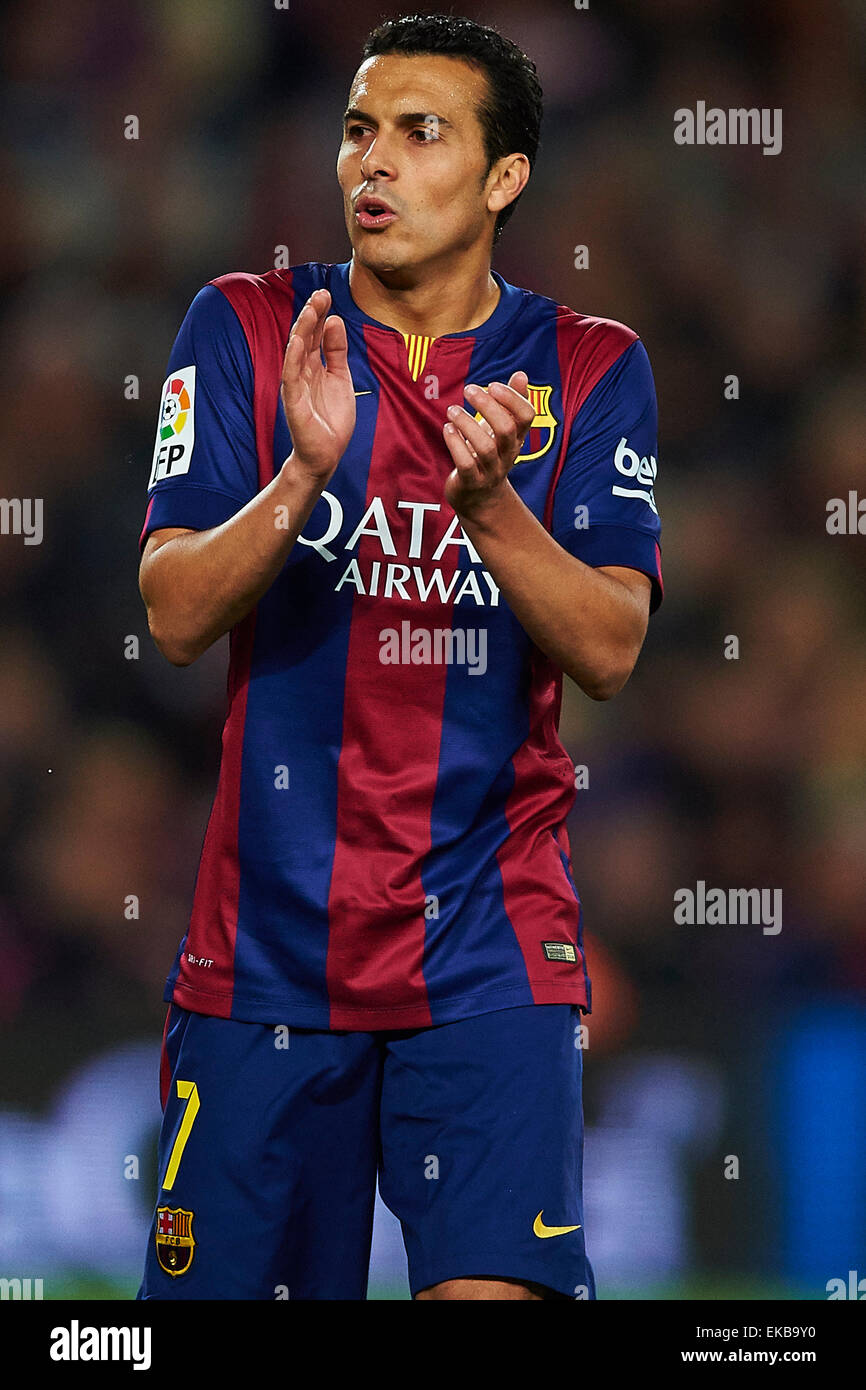 Pedro (FC Barcelona), during La Liga soccer match between FC Barcelona ...