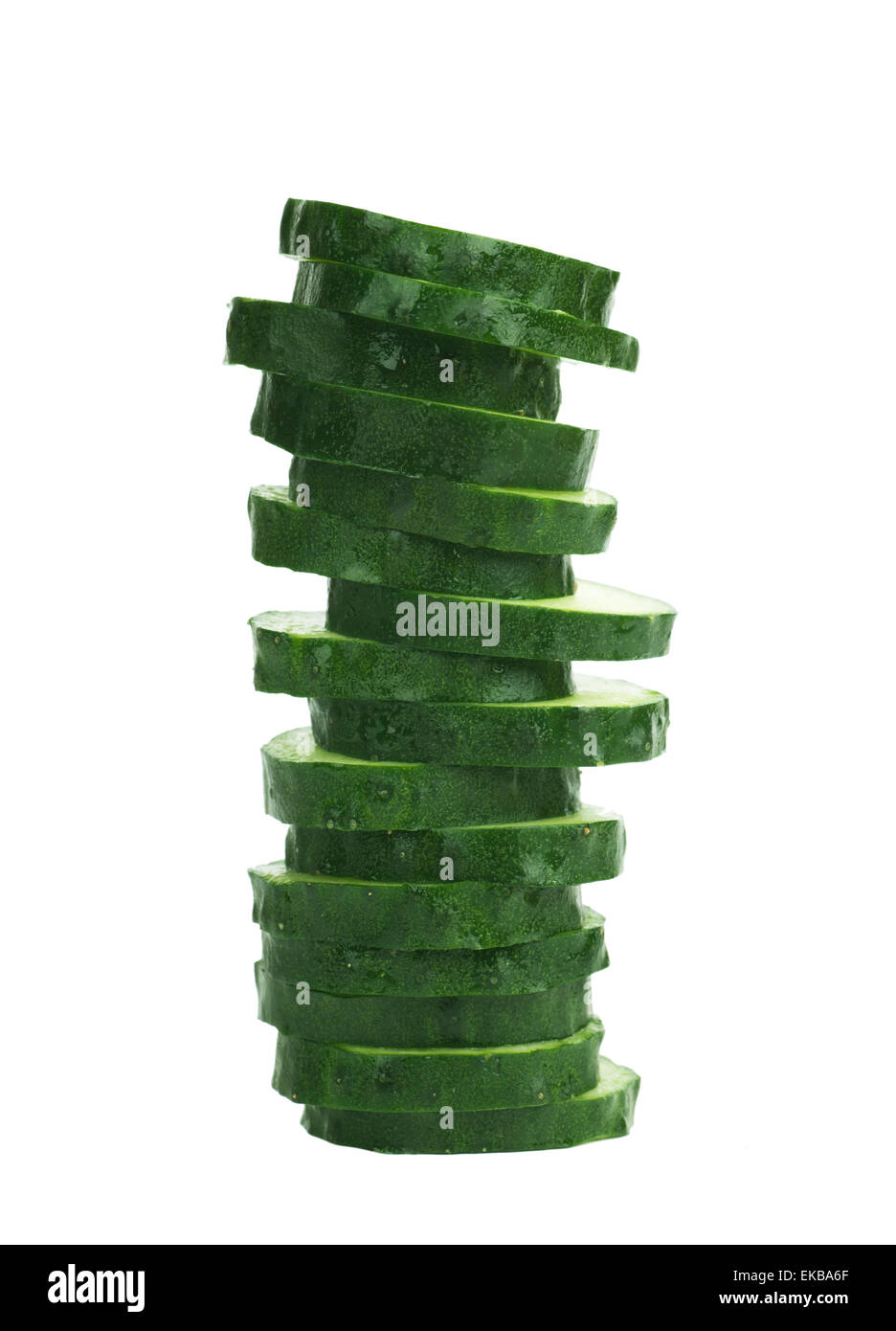 Cucumber cut into pieces and sliced hi-res stock photography and images ...