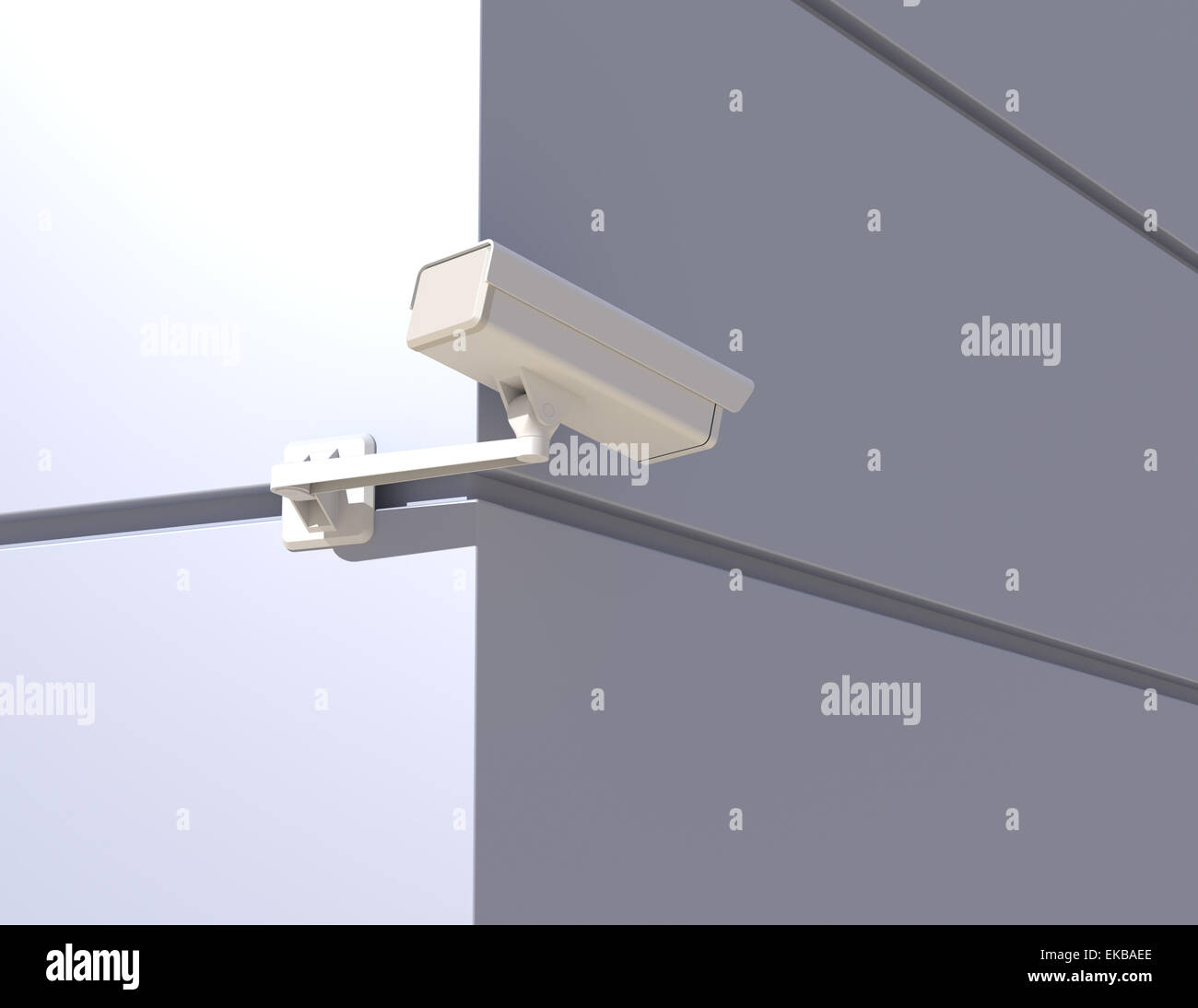 Security Camera Peeking Around the Corner Stock Photo - Alamy