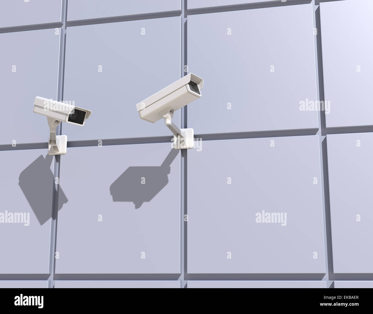 Security Camera Mounted on the Facade of the Building Stock Photo - Alamy
