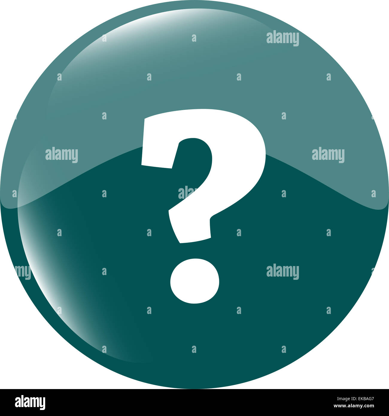 Question mark icon web button Stock Photo - Alamy