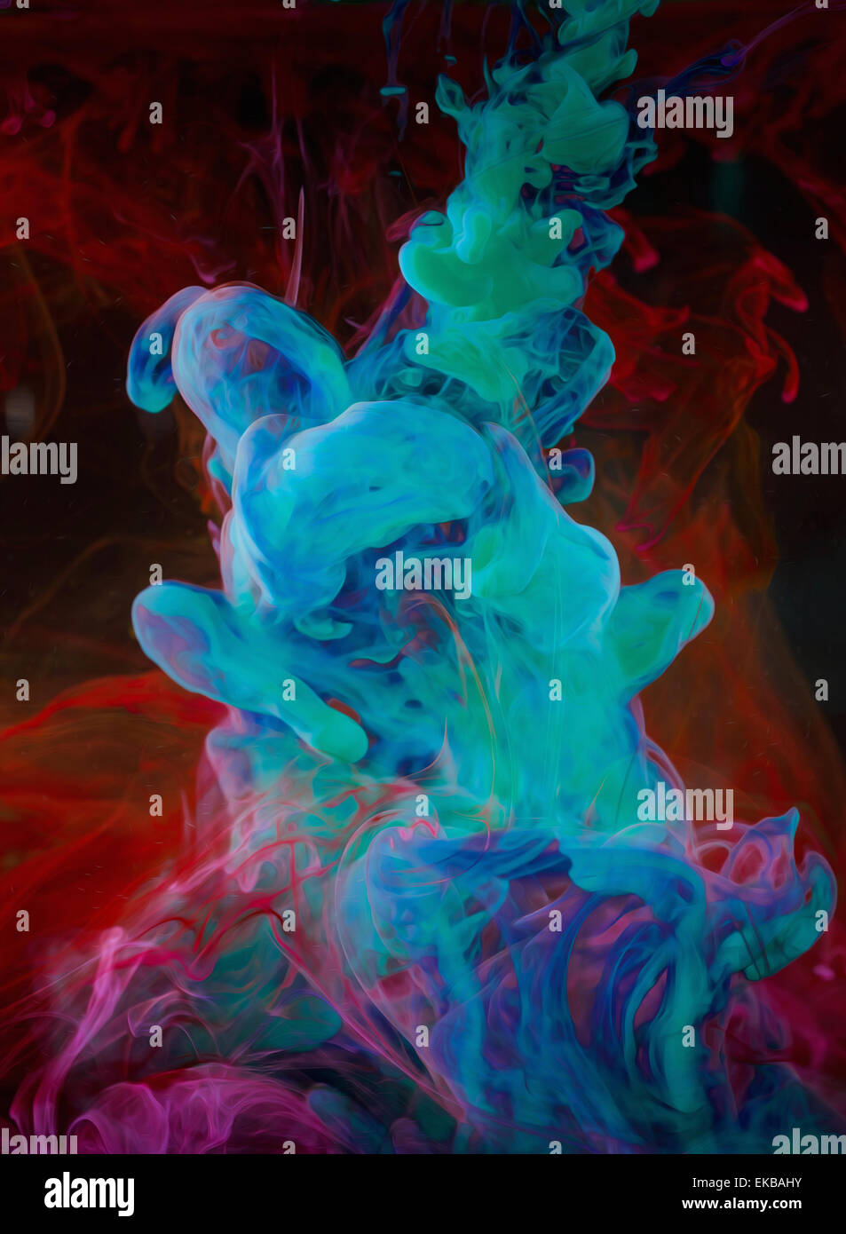 Inks in water, color abstraction Stock Photo - Alamy