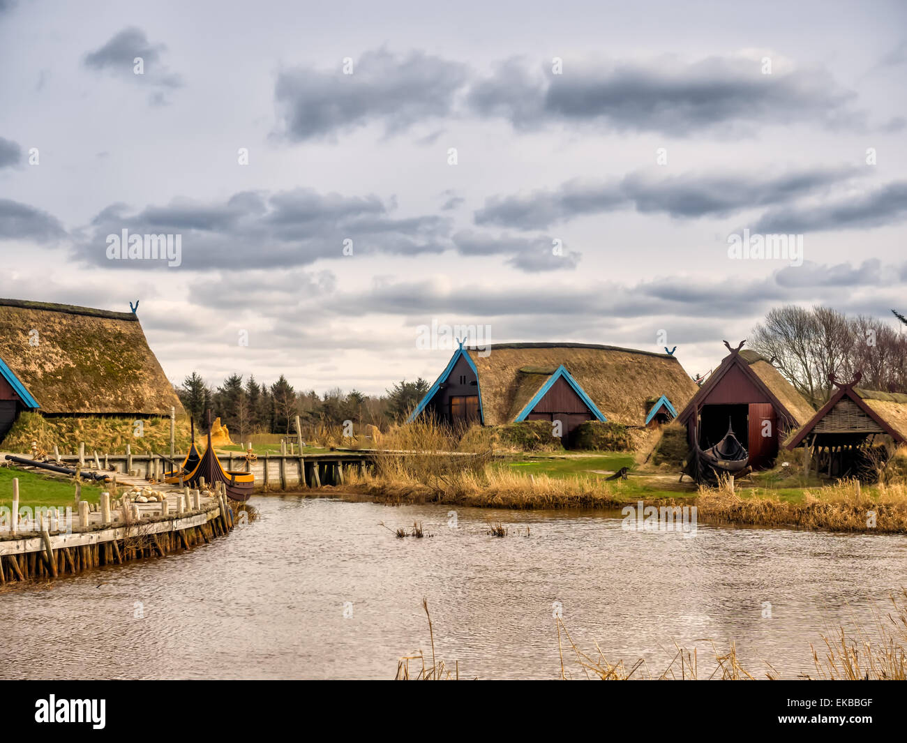 Viking village hi-res stock photography and images - Alamy