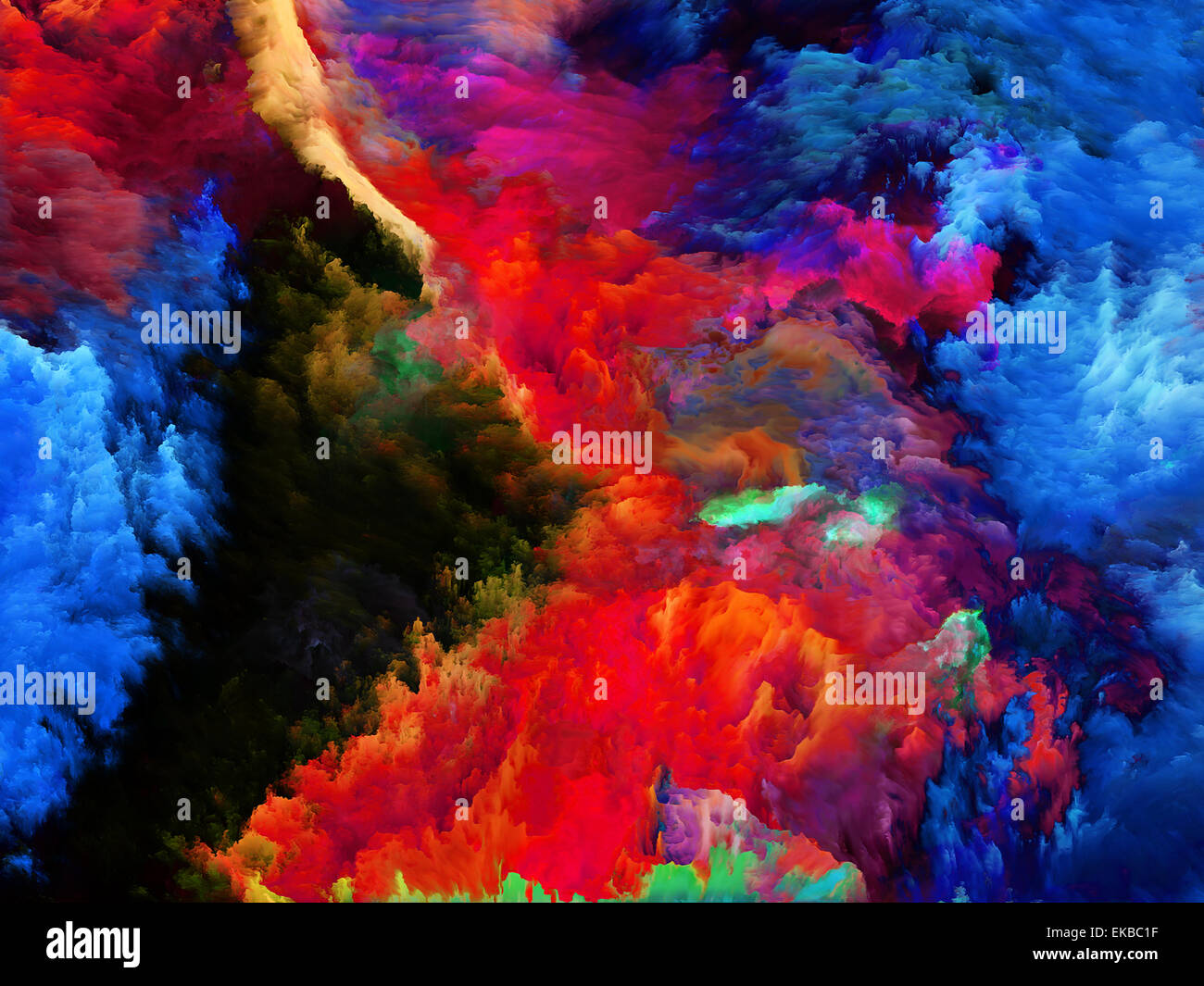 Colorful Fractal Paint Stock Photo - Alamy