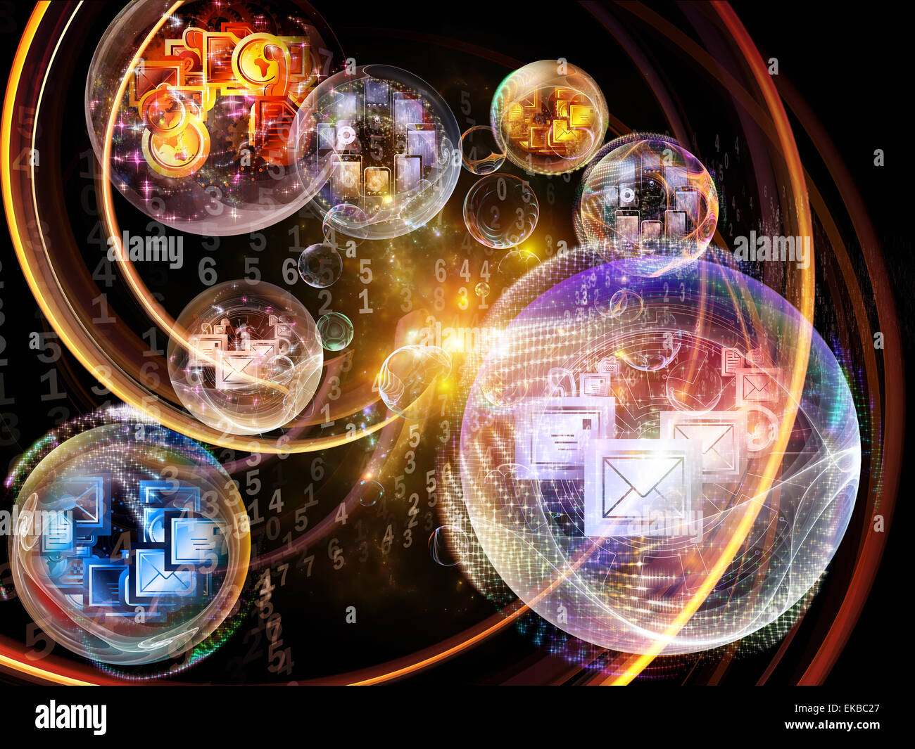 Toward Digital Information Stock Photo - Alamy
