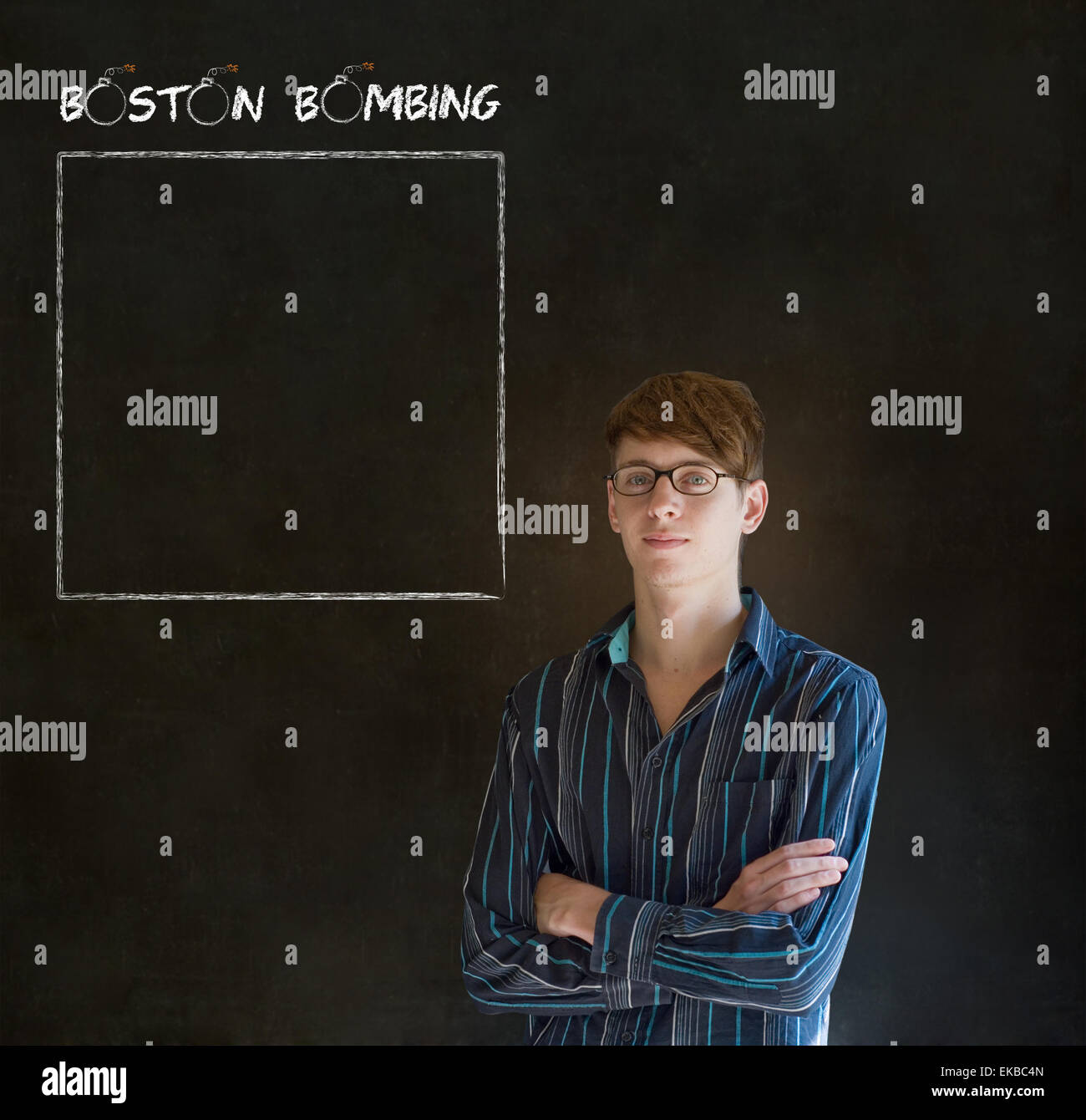 Sad or angry man thinking about the Boston Bombing Stock Photo - Alamy