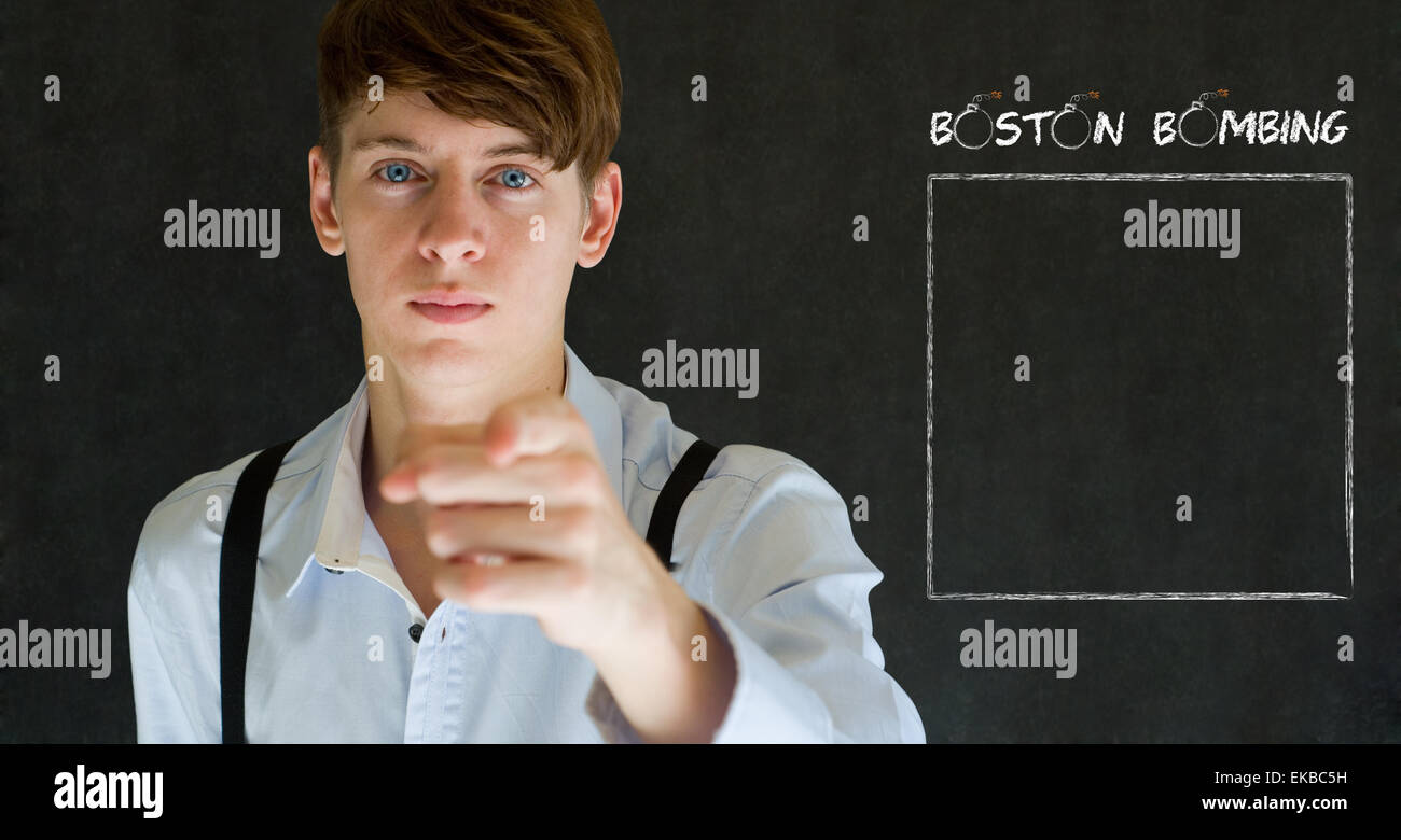 America needs you patriotic Boston Bombing man pointing at you Stock ...