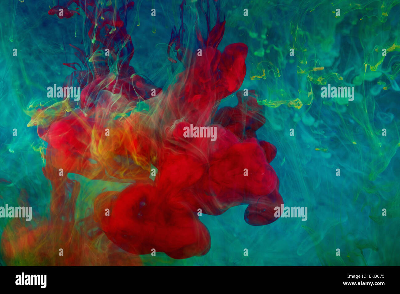 Inks in water, color abstraction Stock Photo - Alamy