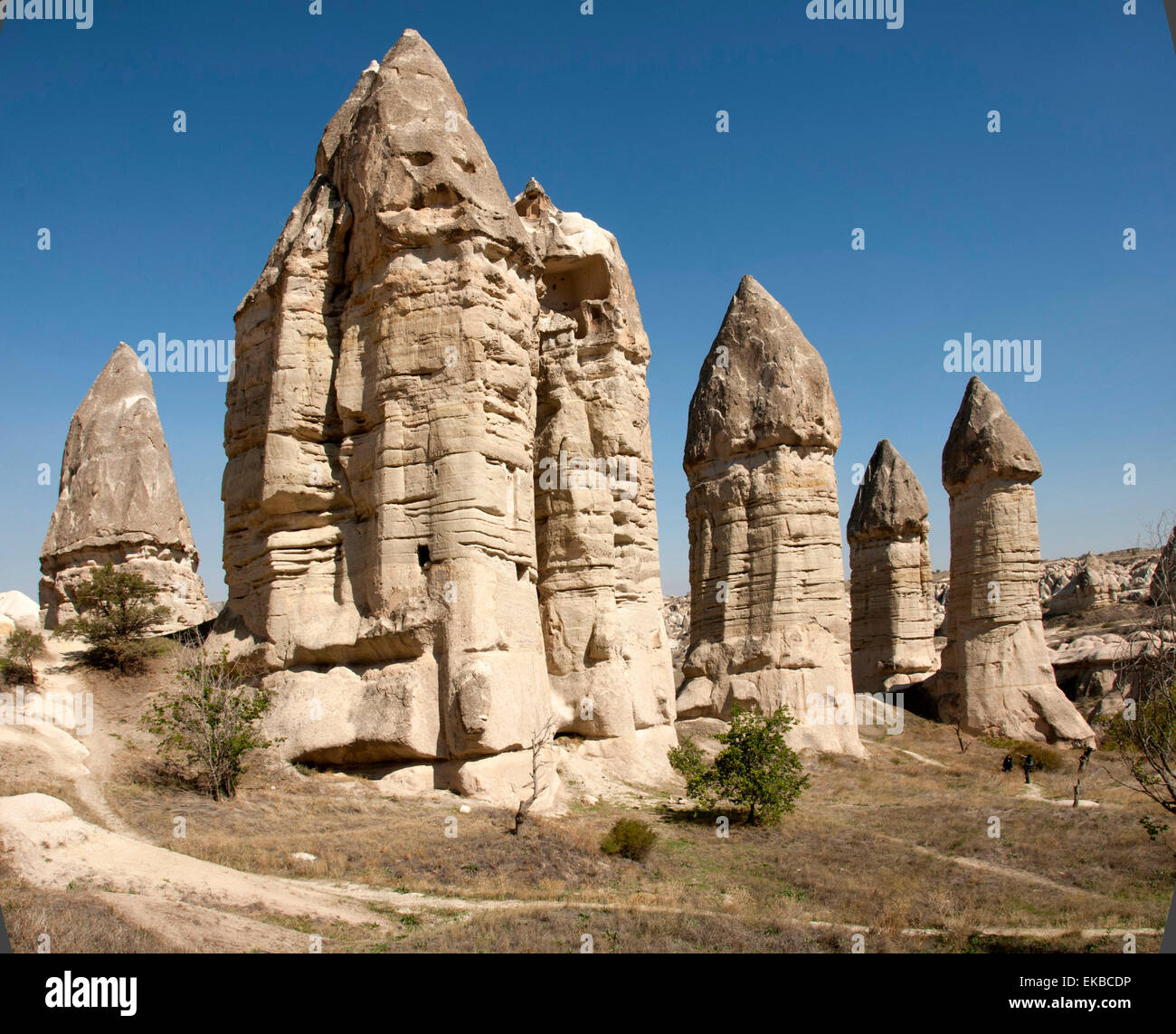Natural pinnacles in volcanic ash, Zemi Valley, Goreme, UNESCO ...