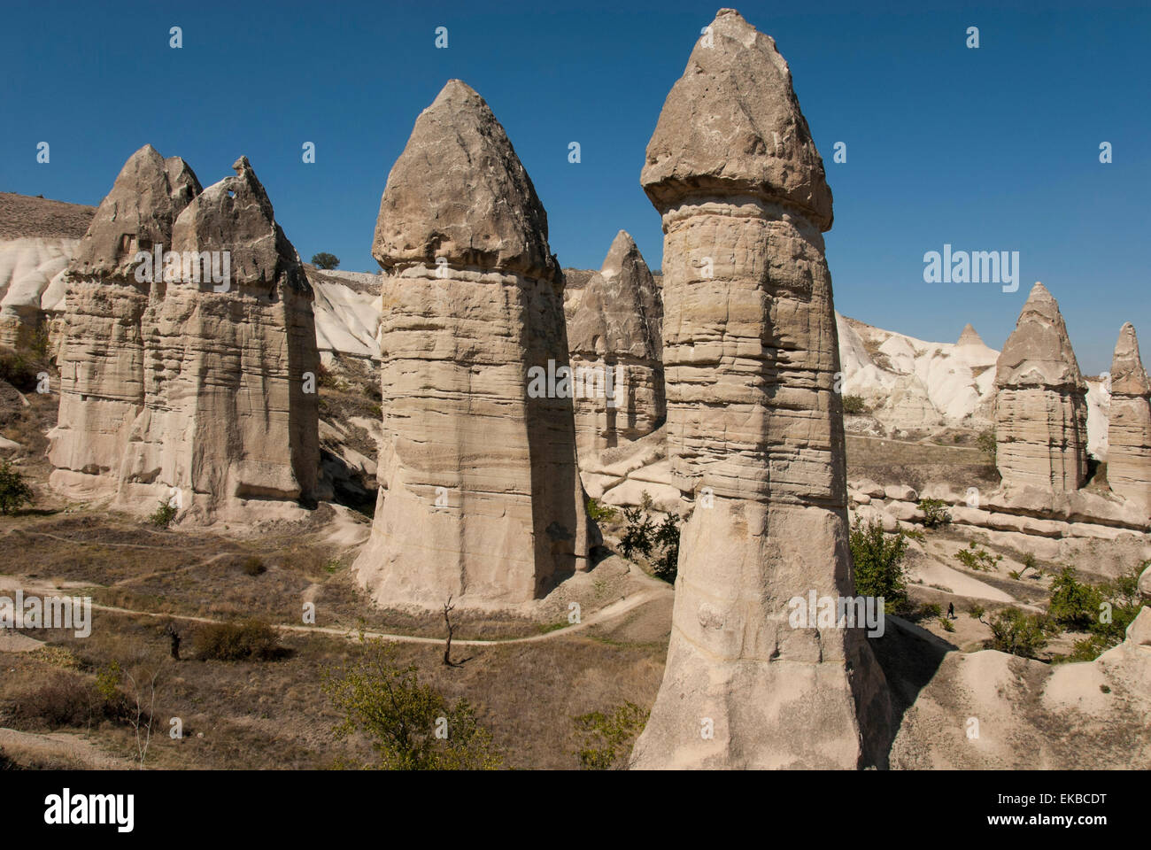 Natural pinnacles in volcanic ash, Zemi Valley, Goreme, UNESCO ...