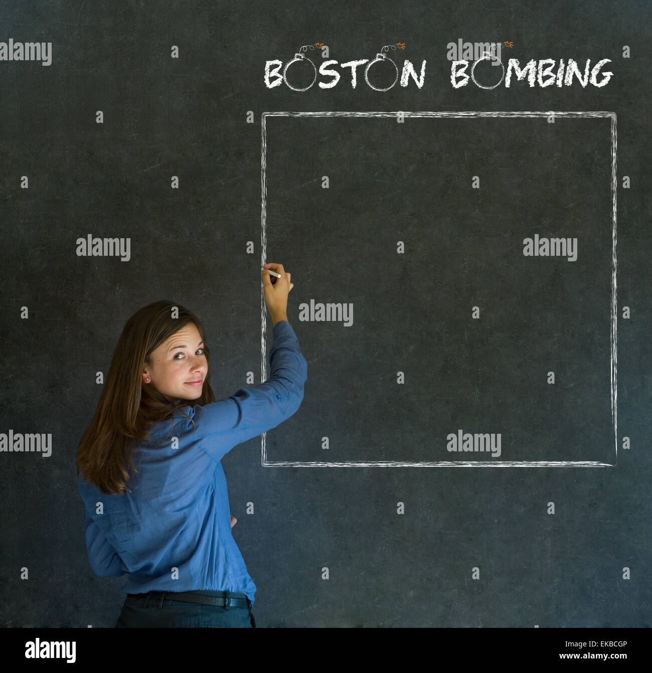 Sad or angry woman thinking about the Boston Bombing Stock Photo - Alamy