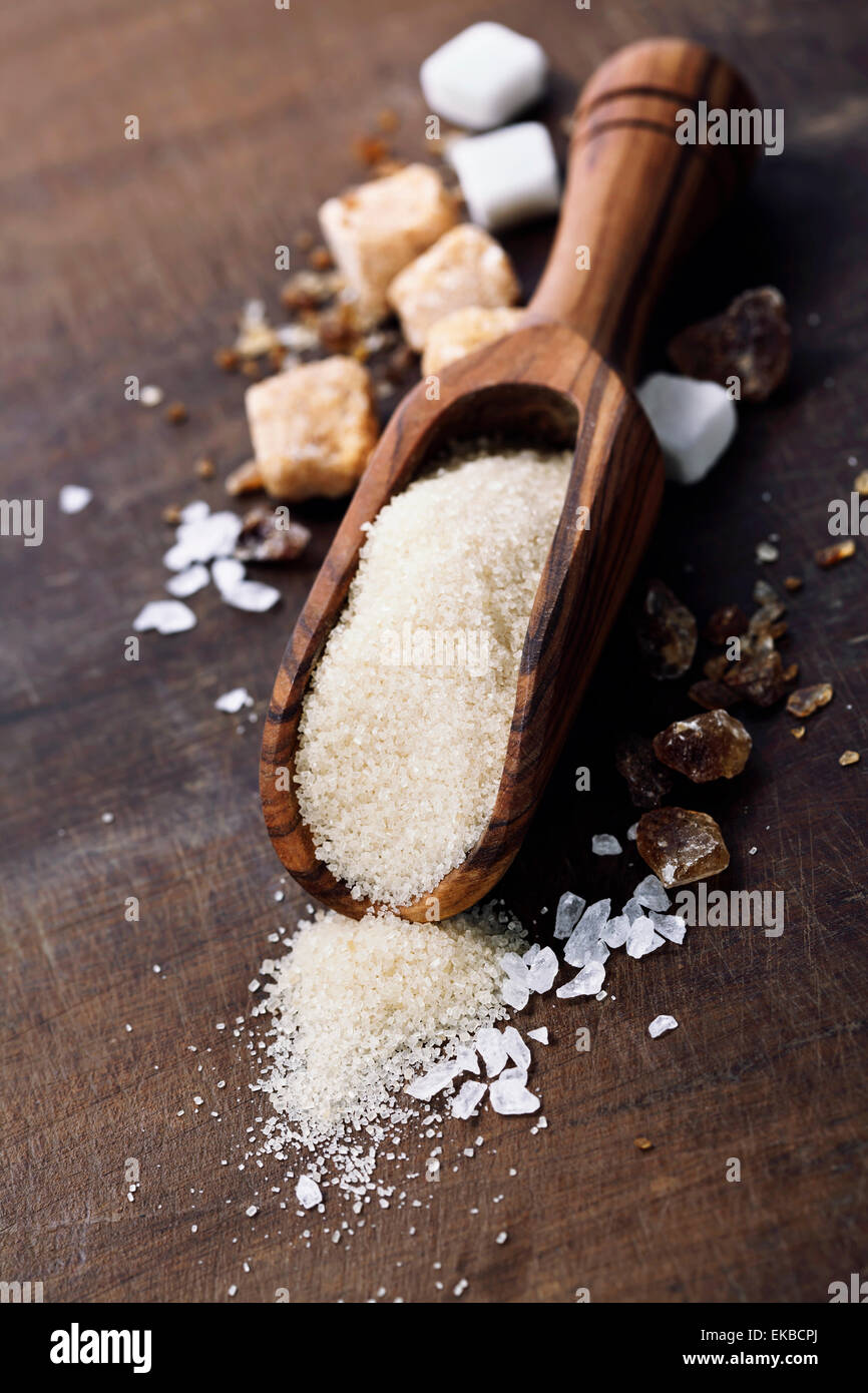 Various sugar crystals brown hi-res stock photography and images - Alamy