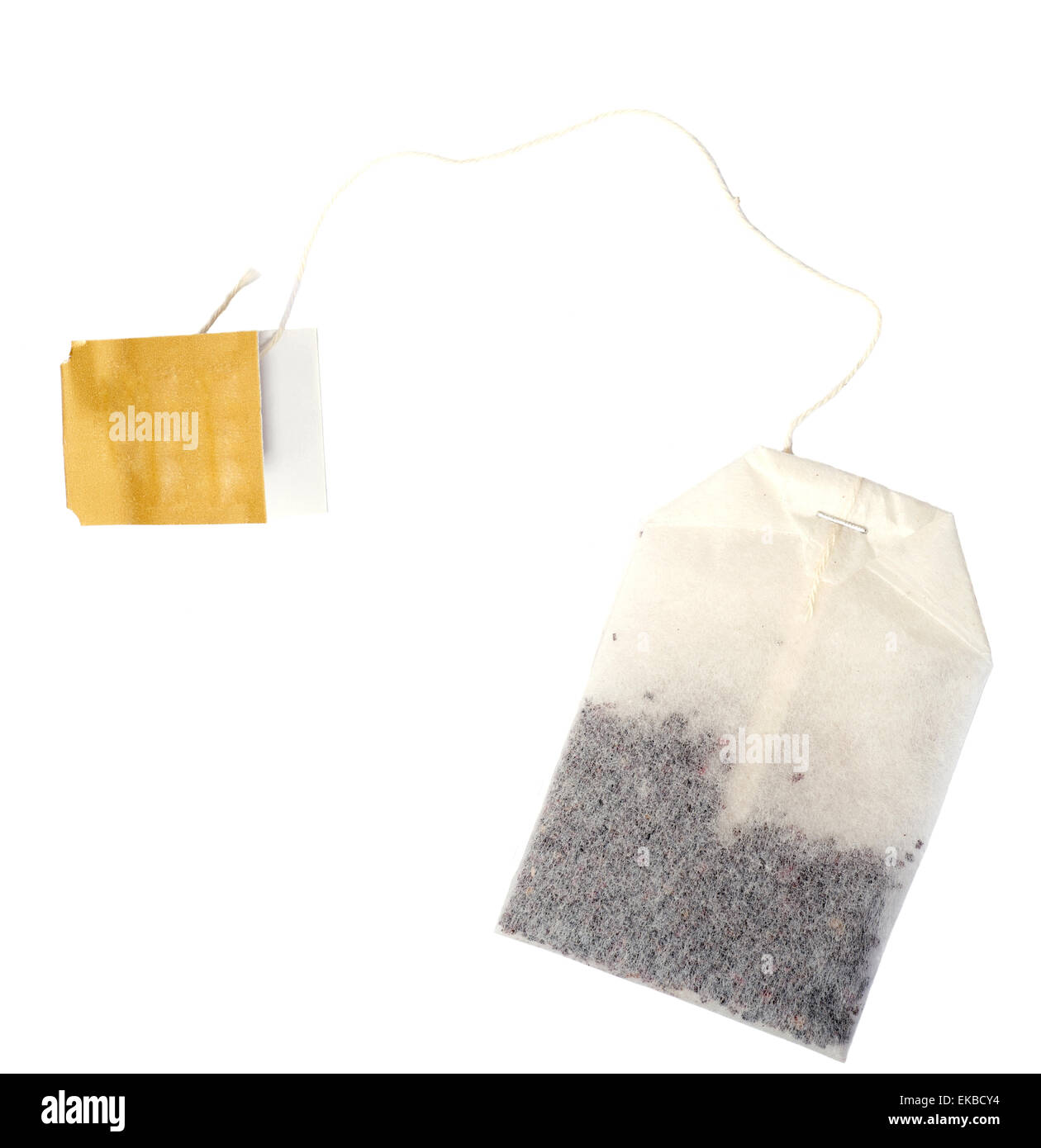 tea bags on white background Stock Photo - Alamy