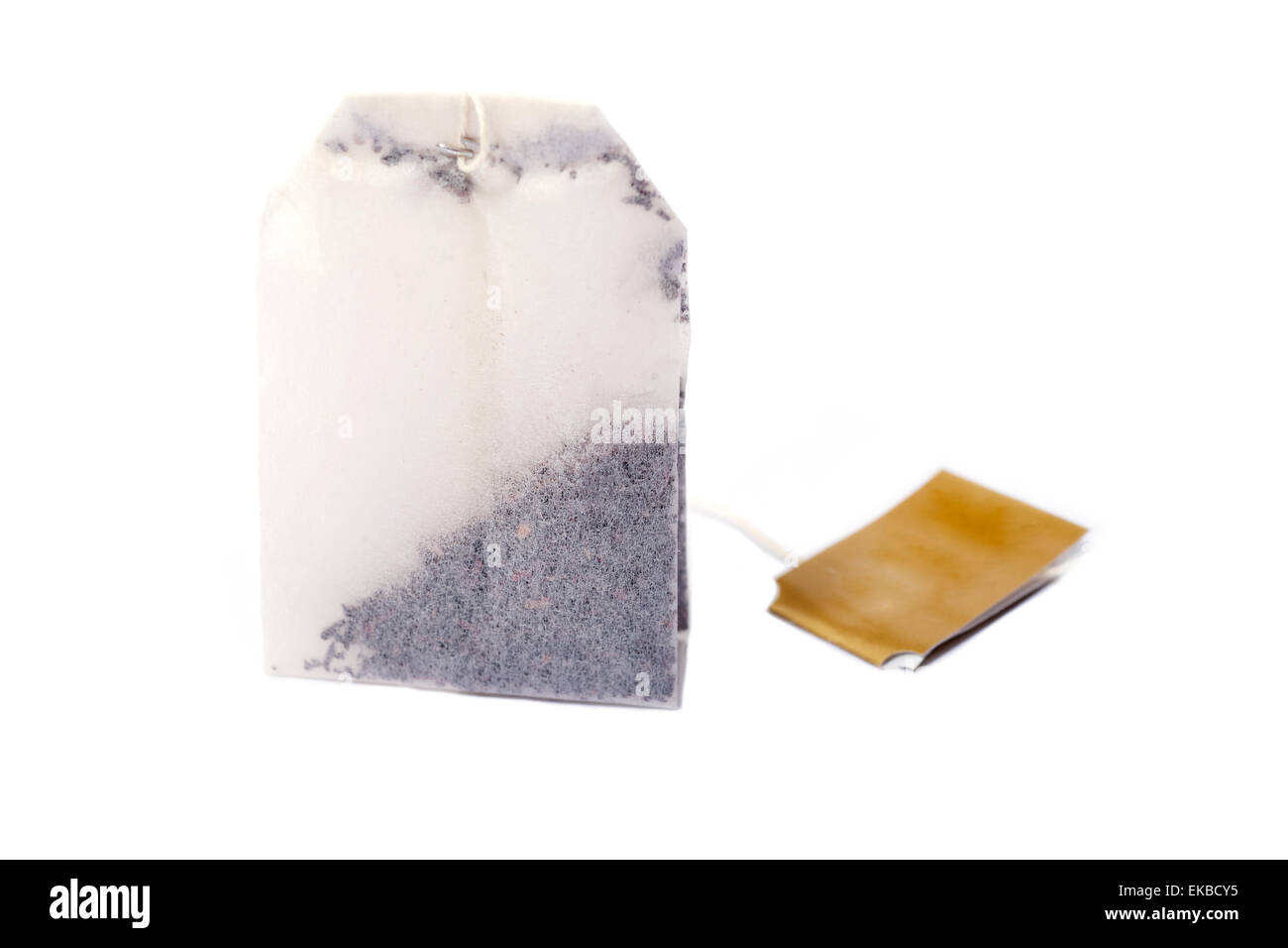 tea bags on white background Stock Photo - Alamy