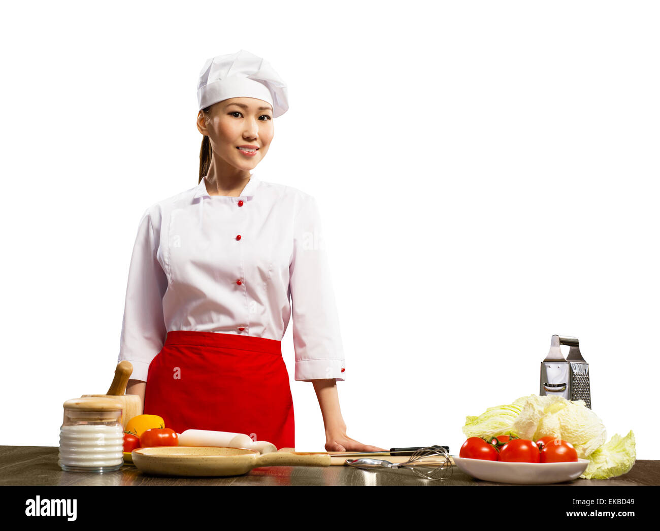 portrait of asian cook Stock Photo - Alamy