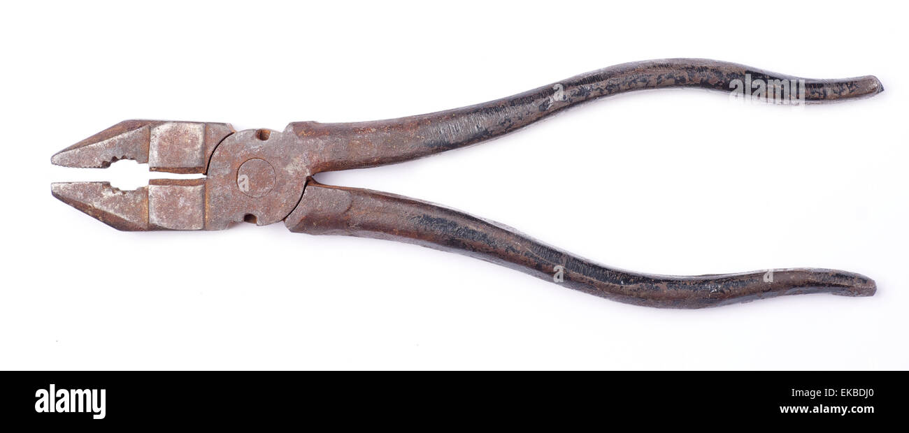 old rusty pliers Stock Photo - Alamy