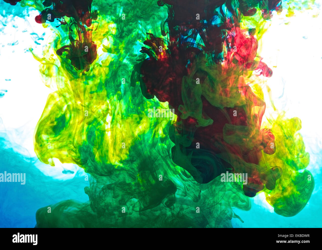 Colored inks in water hi-res stock photography and images - Alamy