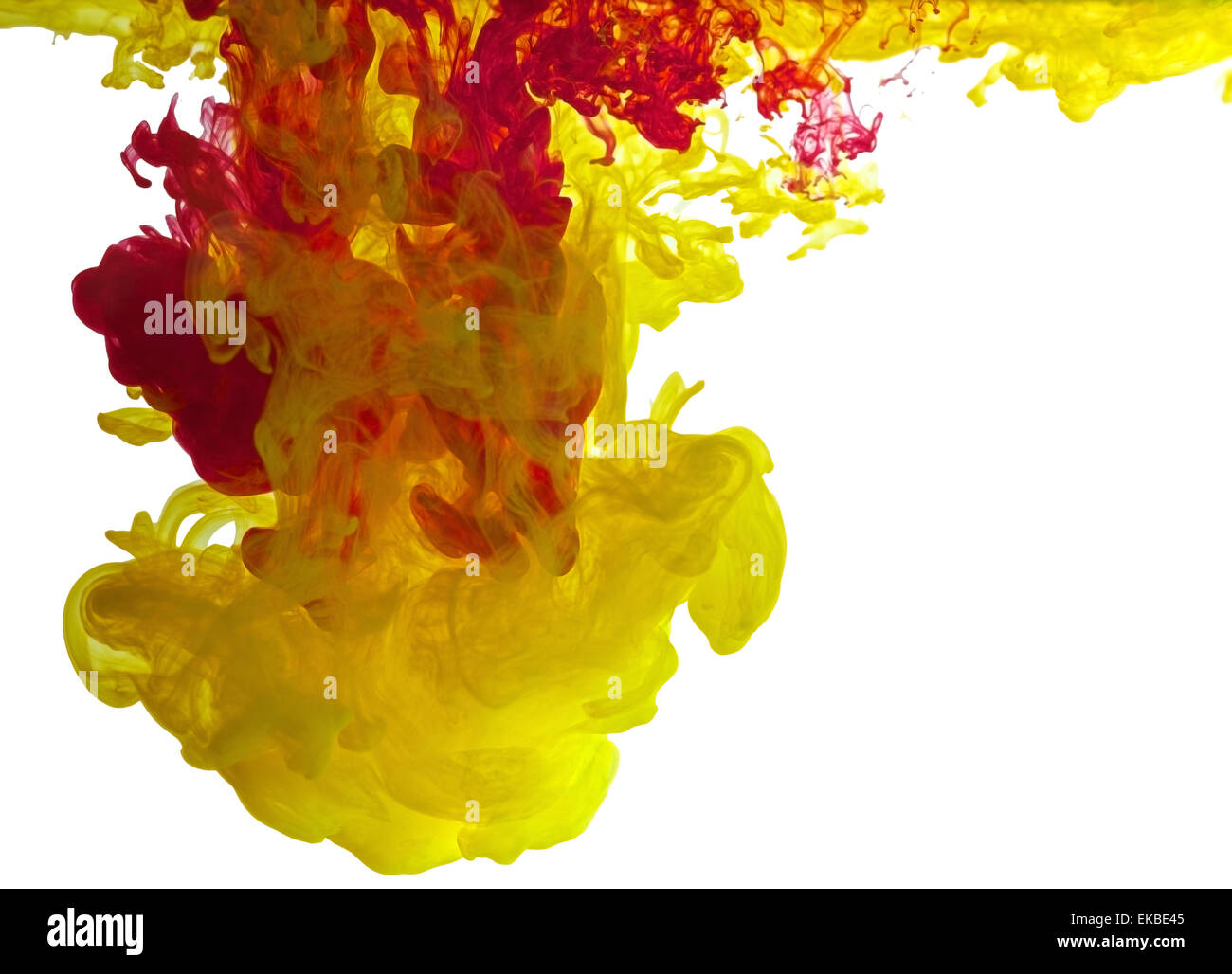 Inks in water, color abstraction Stock Photo - Alamy