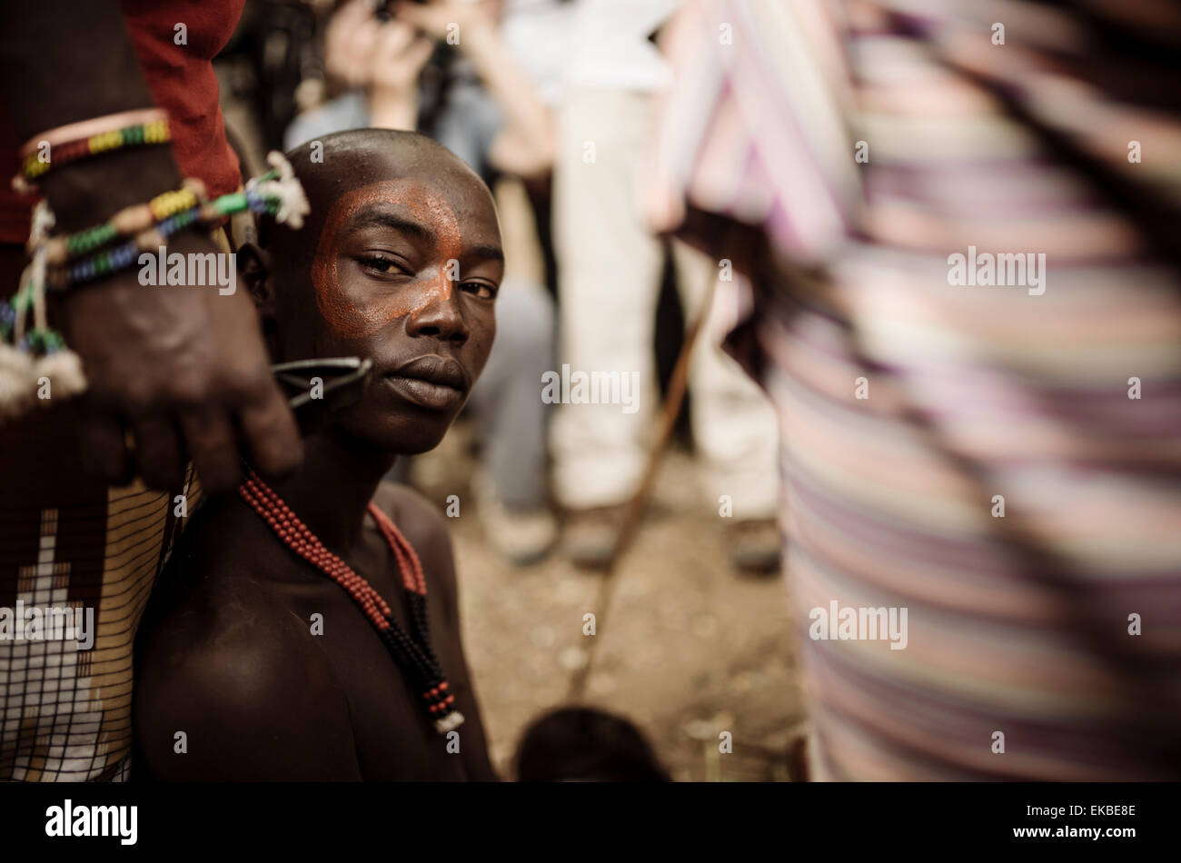 Jumping of the Bulls Ceremony, Hamar Tribe, Turmi, Omo Valley, Ethiopia ...
