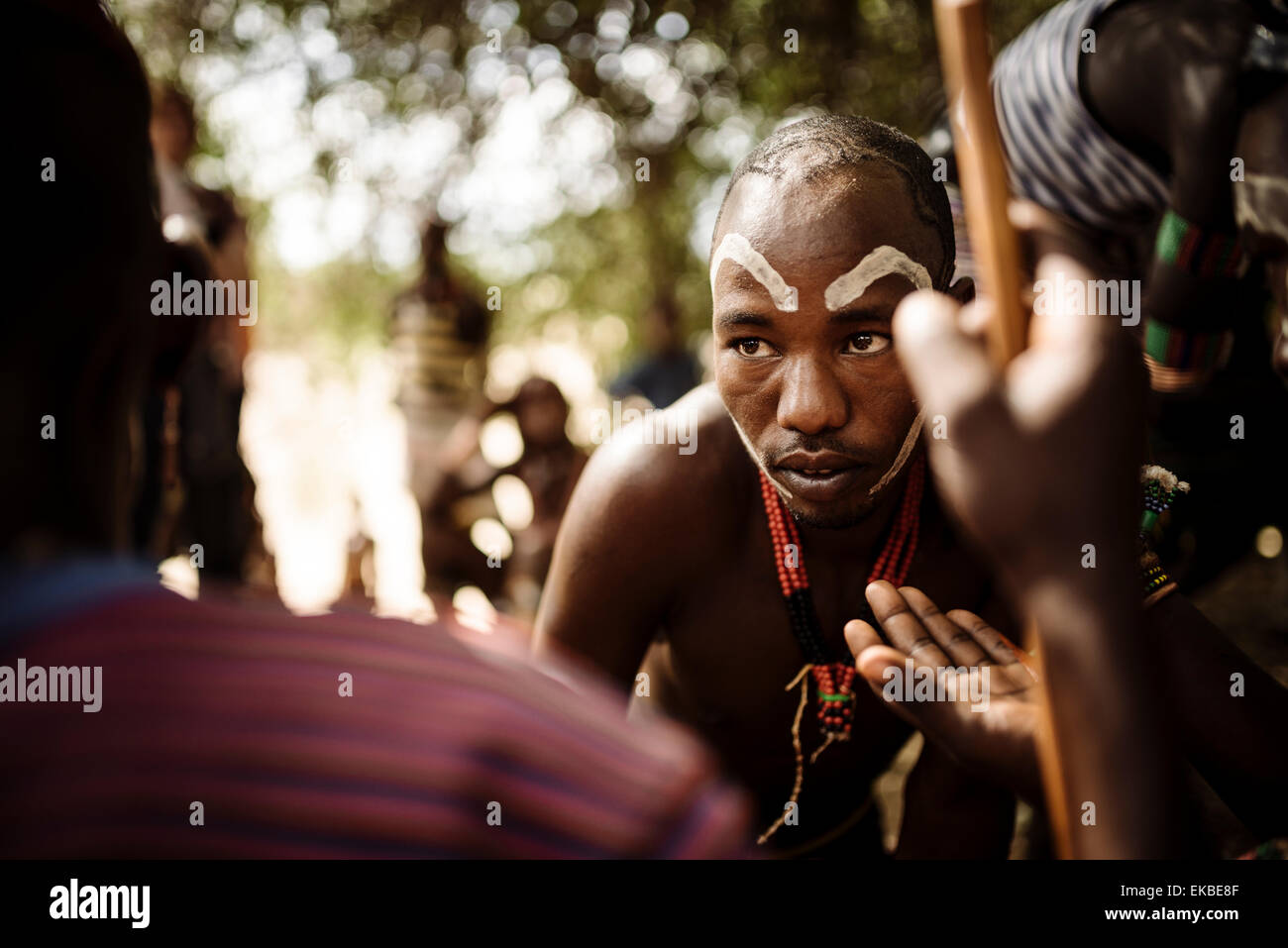 Jumping of the Bulls Ceremony, Hamar Tribe, Turmi, Omo Valley, Ethiopia ...