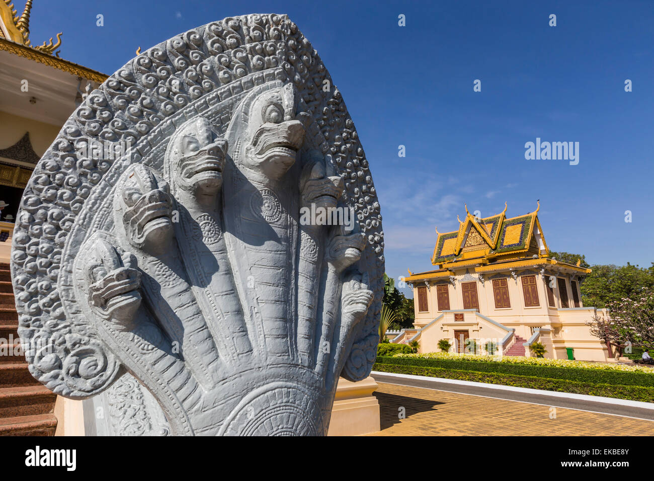 Hor Samran Phirun, Royal Palace, in the capital city of Phnom Penh, on ...