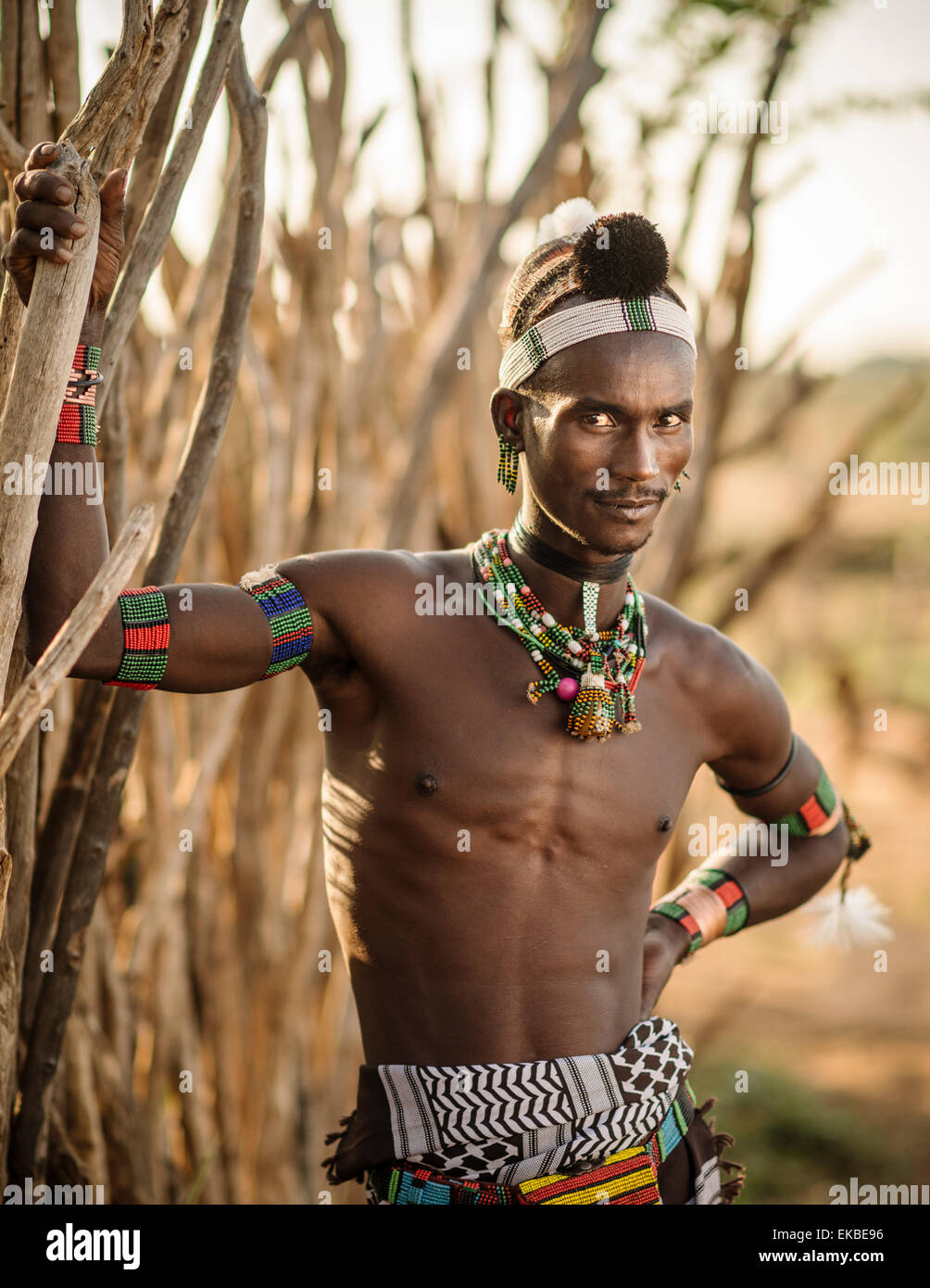 Portrait of Sabe, Hamar Tribe, Omo Valley, Ethiopia, Africa Stock Photo ...