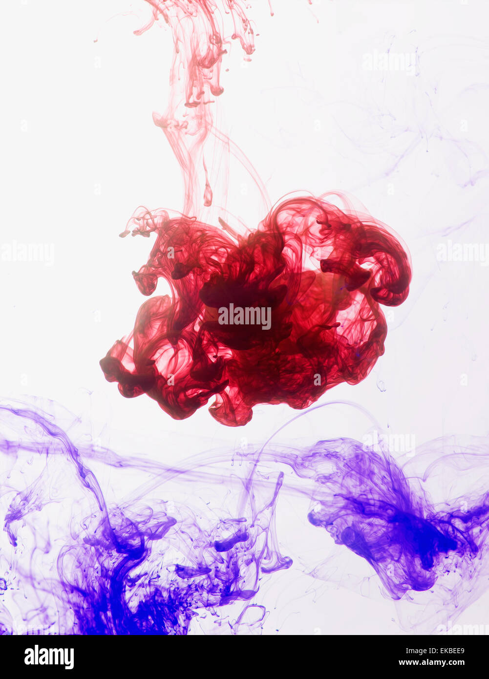 Inks in water, color abstraction Stock Photo - Alamy