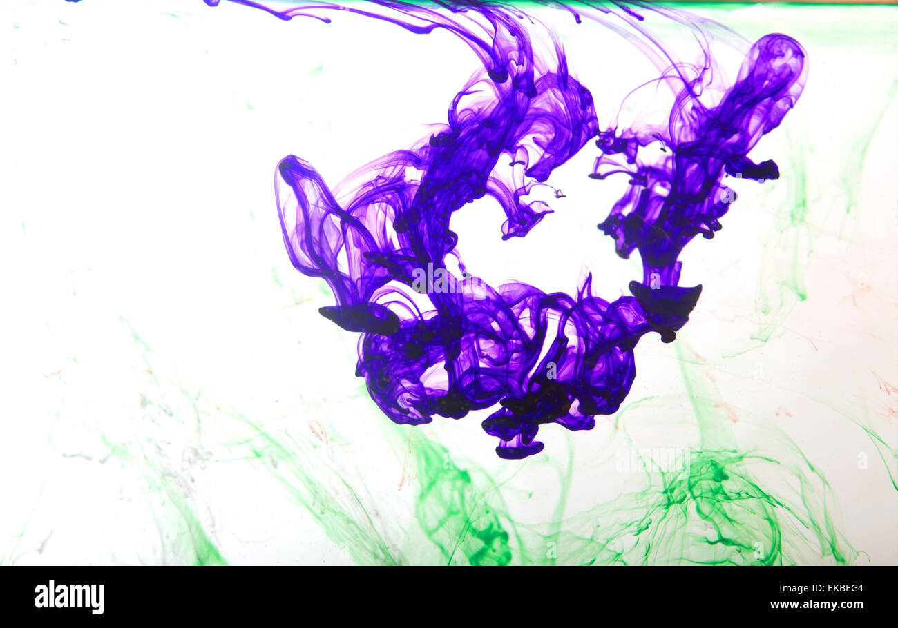 inks in water Stock Photo - Alamy