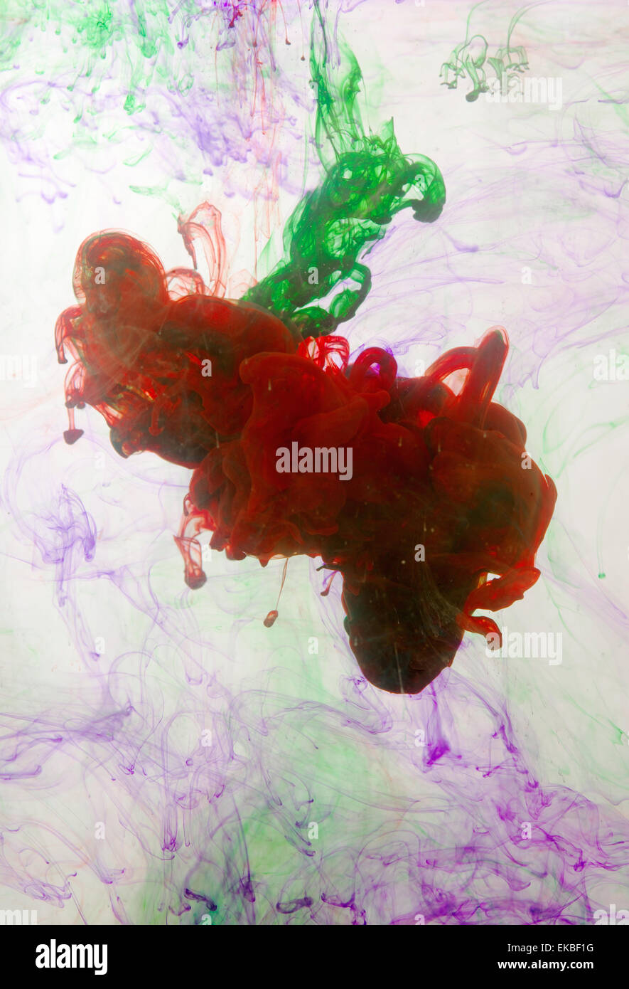 inks in water Stock Photo - Alamy