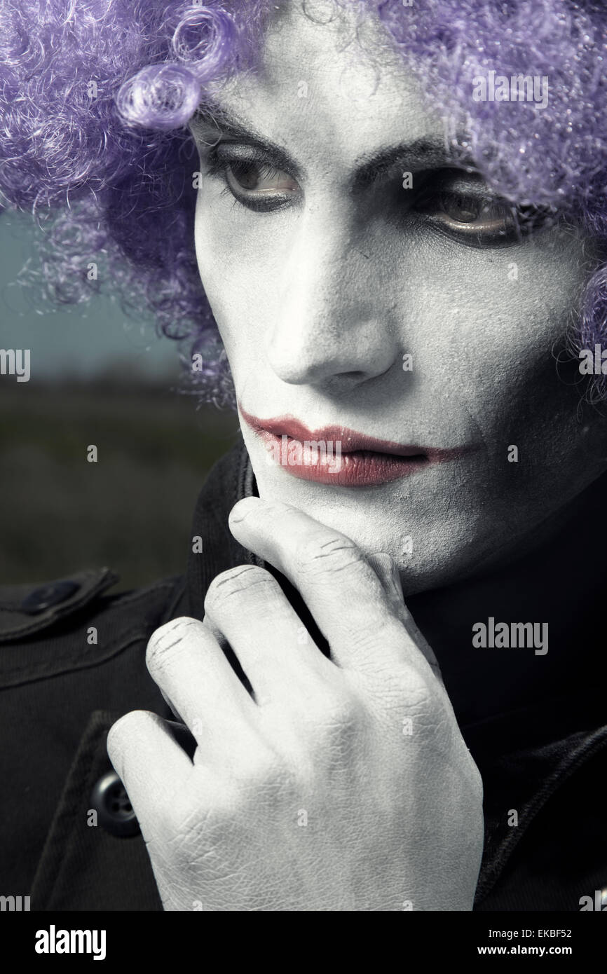 Sad clown male hi-res stock photography and images - Alamy