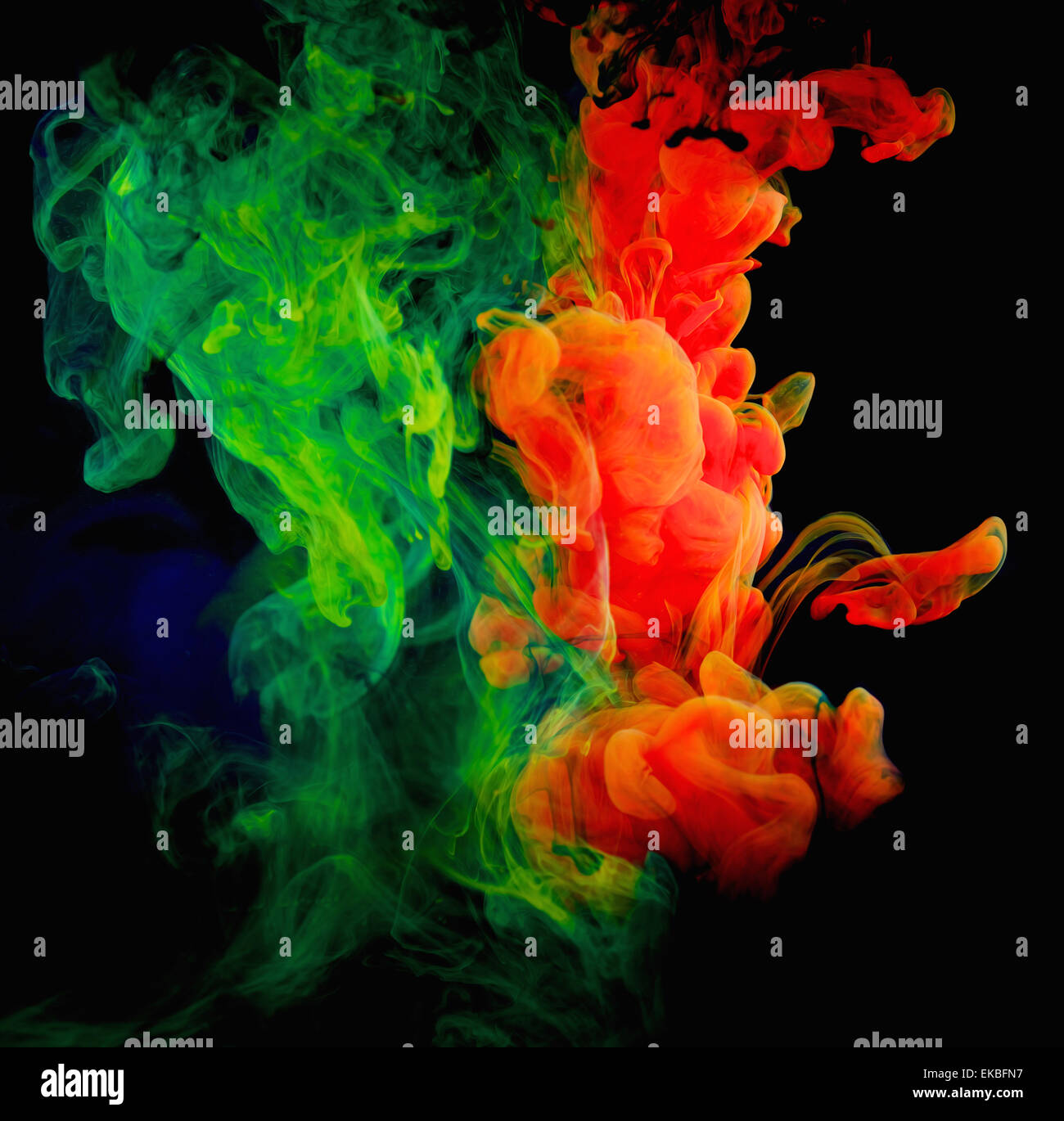 inks in water Stock Photo - Alamy