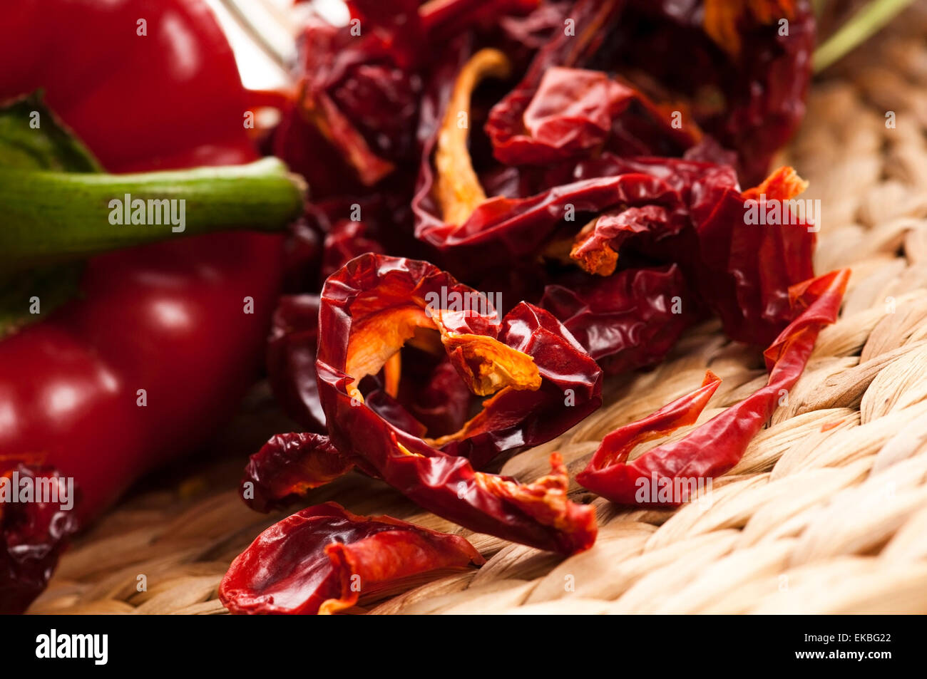 Dried red pepper Stock Photo - Alamy