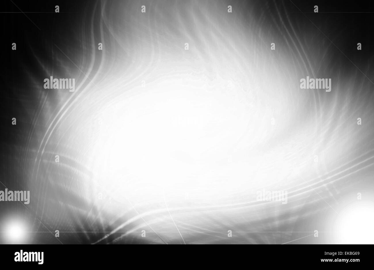 abstract black and white background with motion ray technology Stock ...