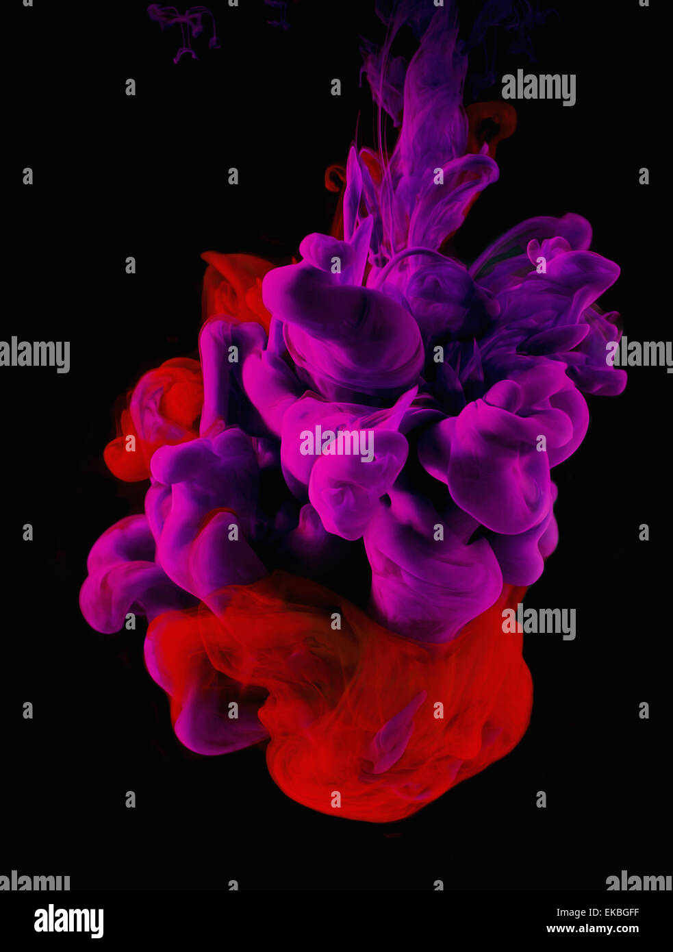 inks in water, color abstraction Stock Photo - Alamy