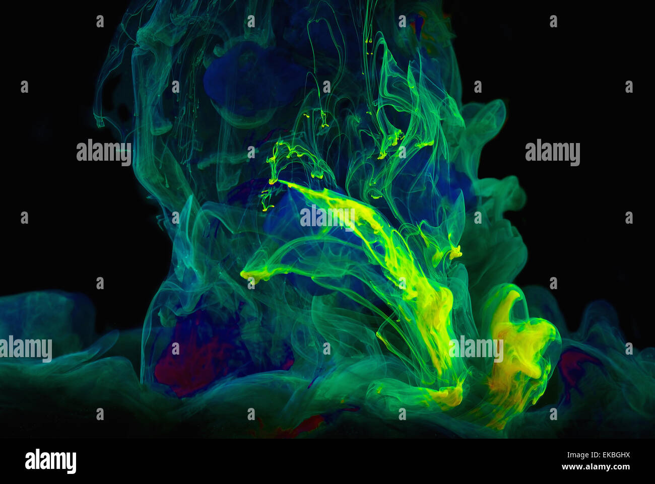 inks in water, color abstraction Stock Photo - Alamy