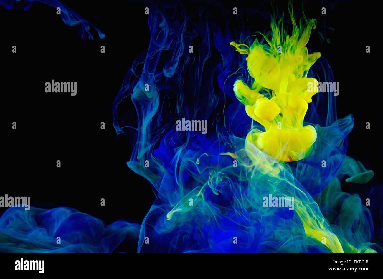 inks in water, color abstraction Stock Photo - Alamy