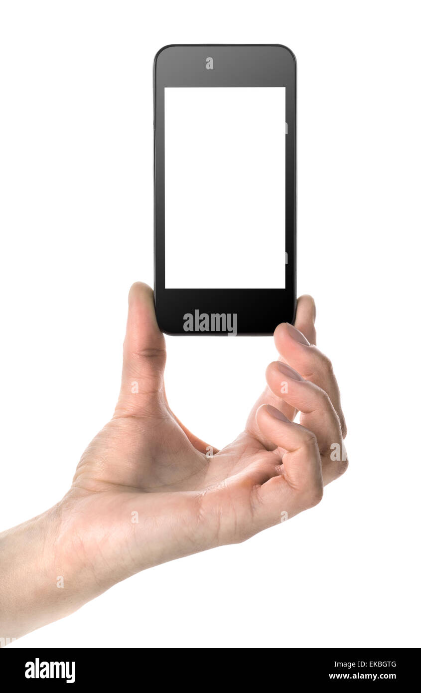 Mobile phone in hand Stock Photo - Alamy