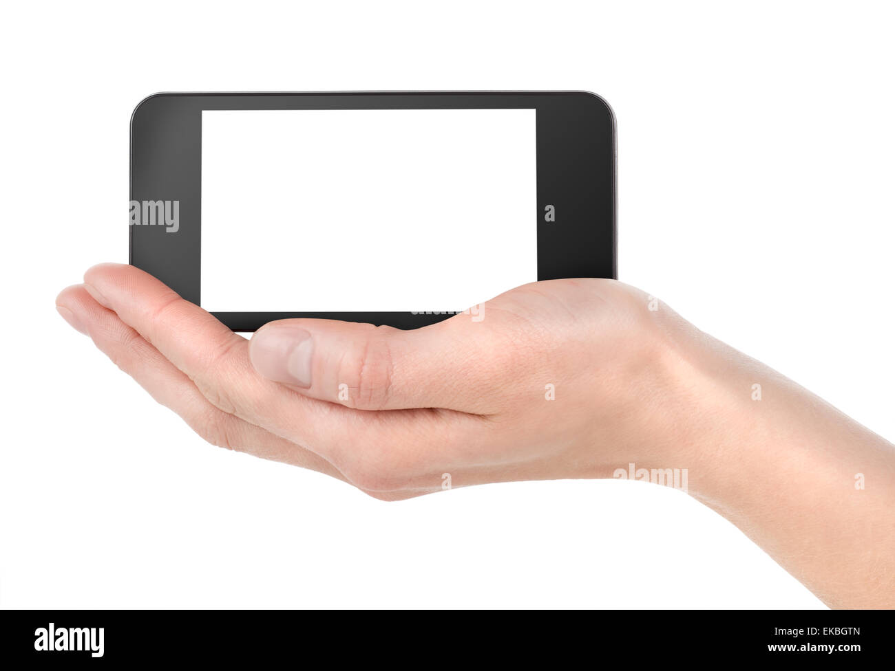 Phone in hand Stock Photo - Alamy