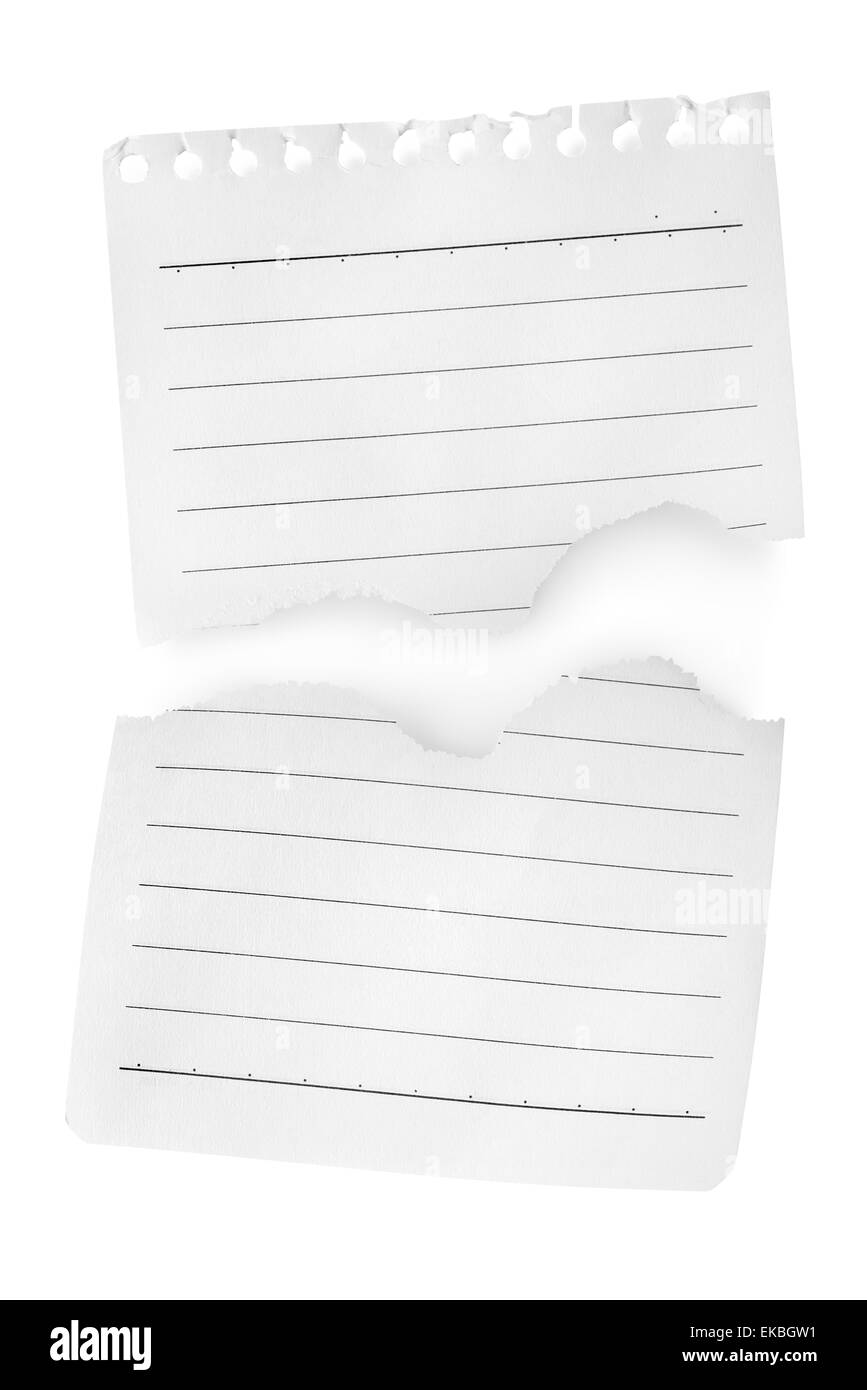 Two sheets of paper Stock Photo - Alamy