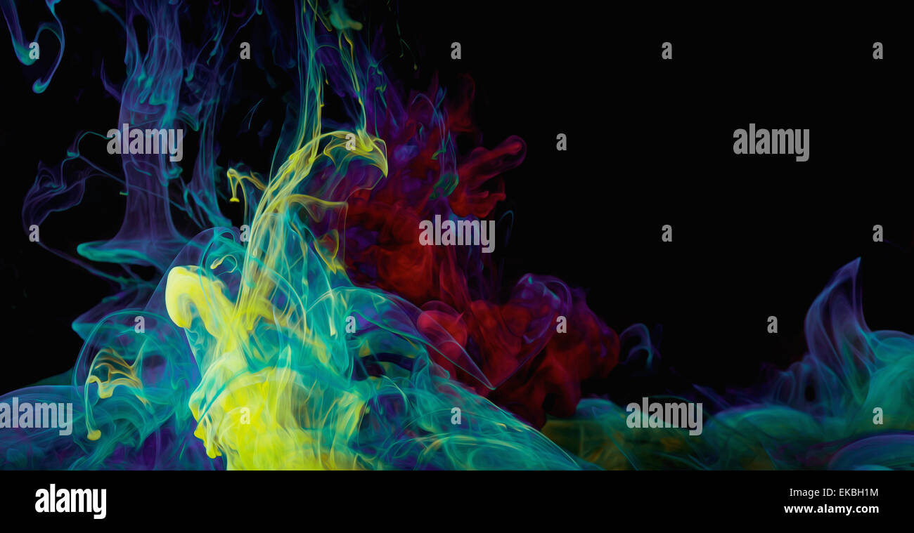 inks in water Stock Photo - Alamy