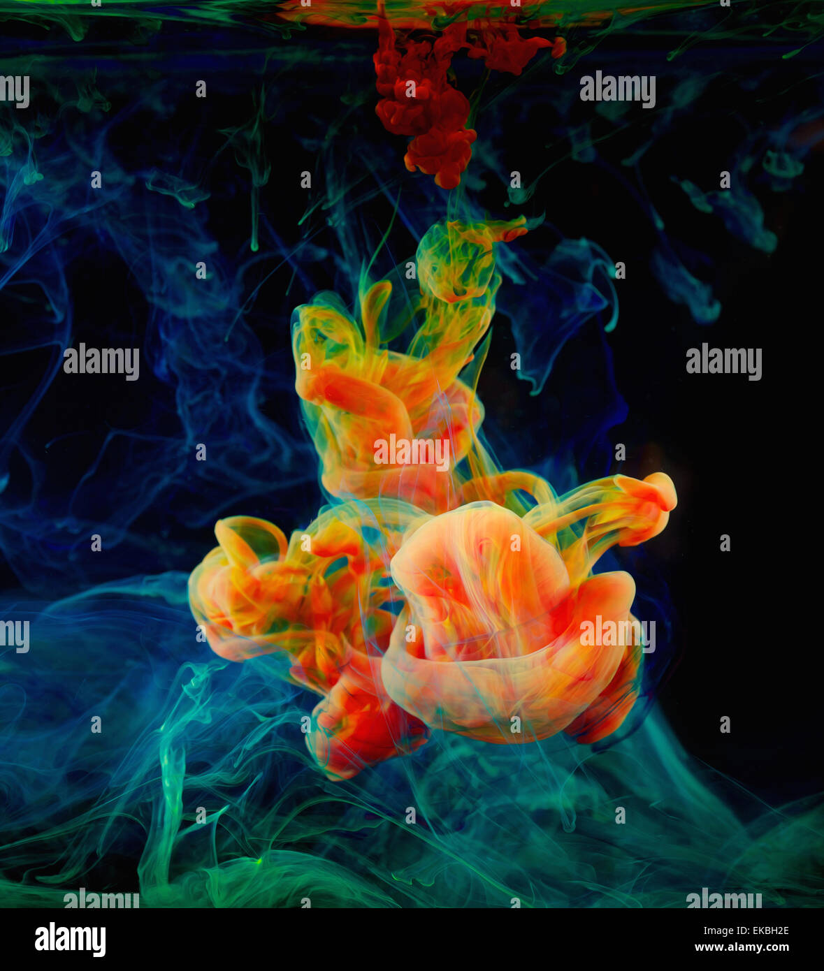 inks in water Stock Photo - Alamy