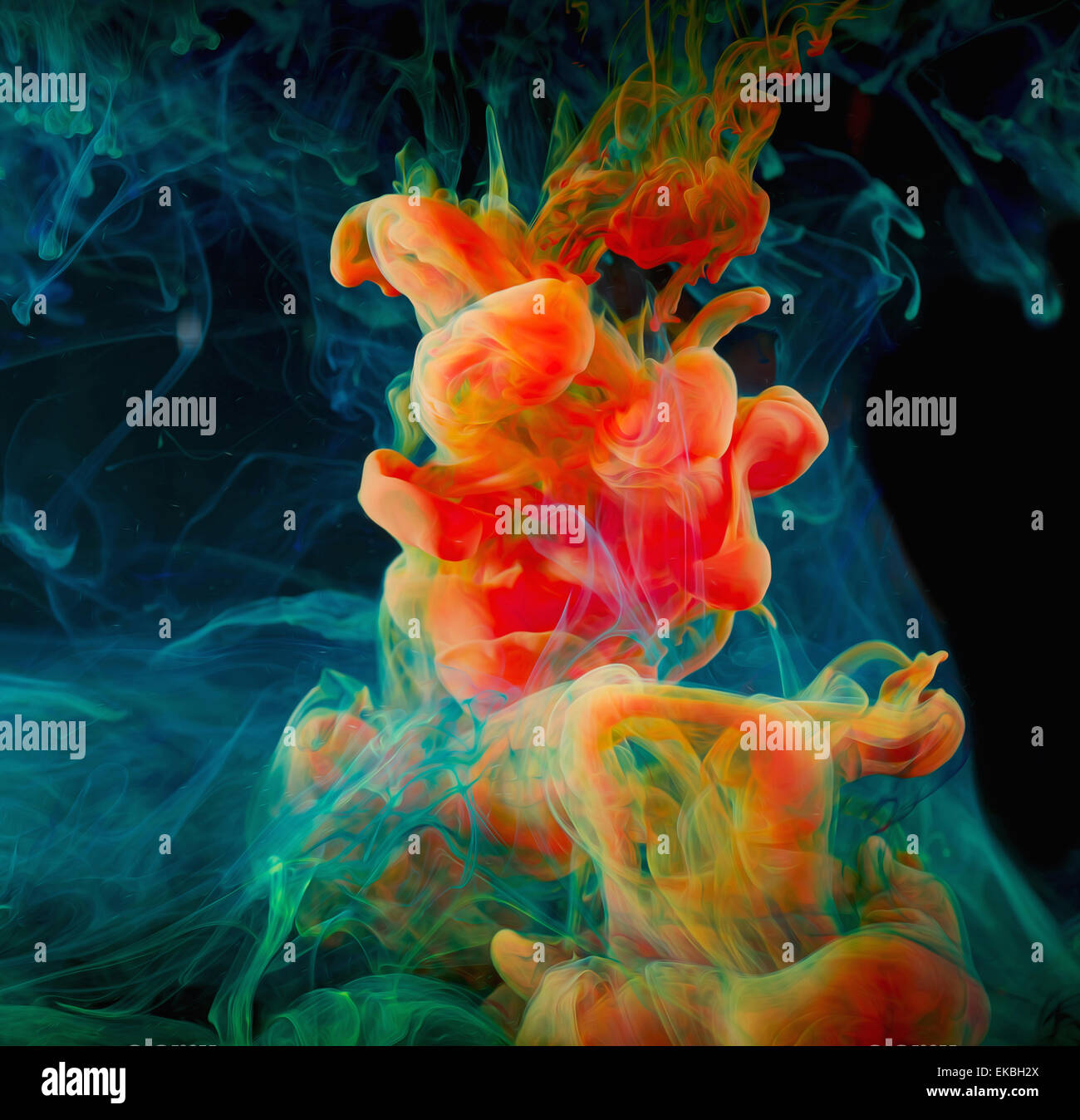 inks in water Stock Photo - Alamy