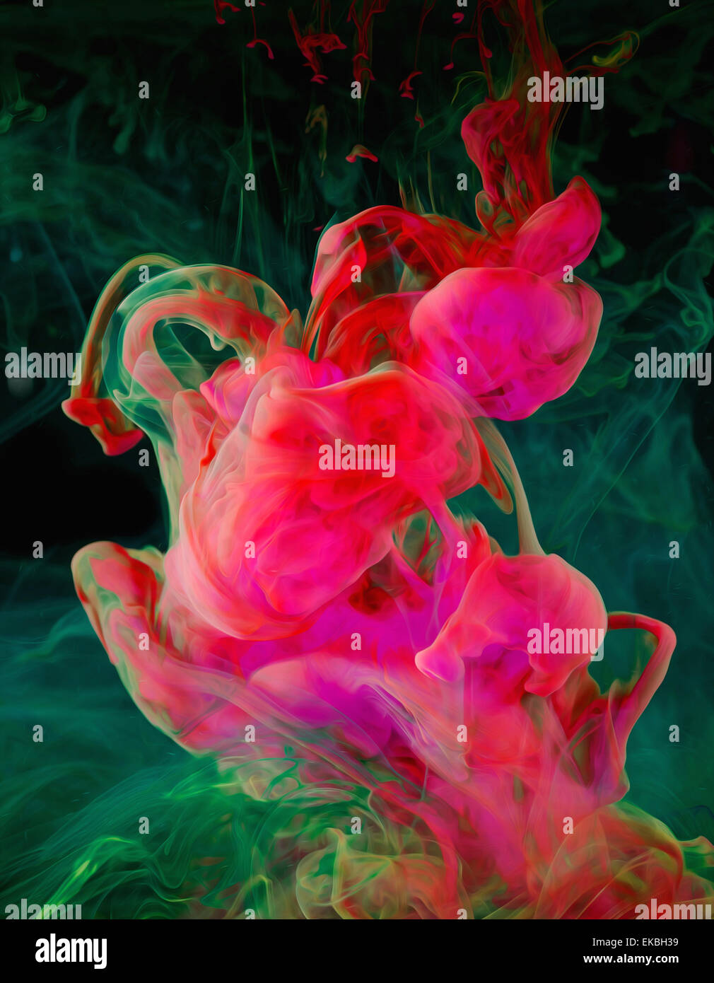 inks in water Stock Photo - Alamy