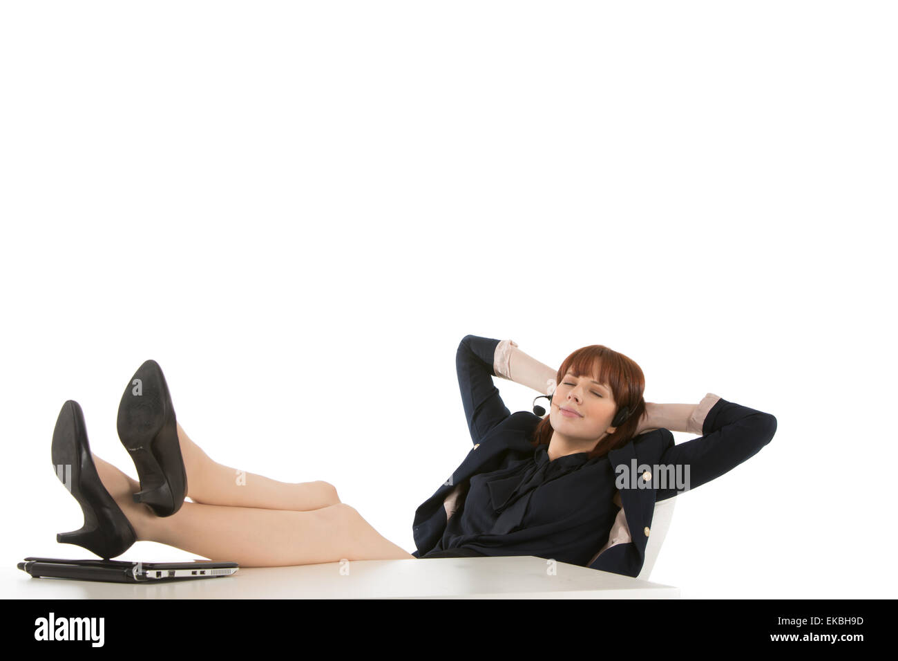 Relaxed feet desk hi-res stock photography and images - Alamy