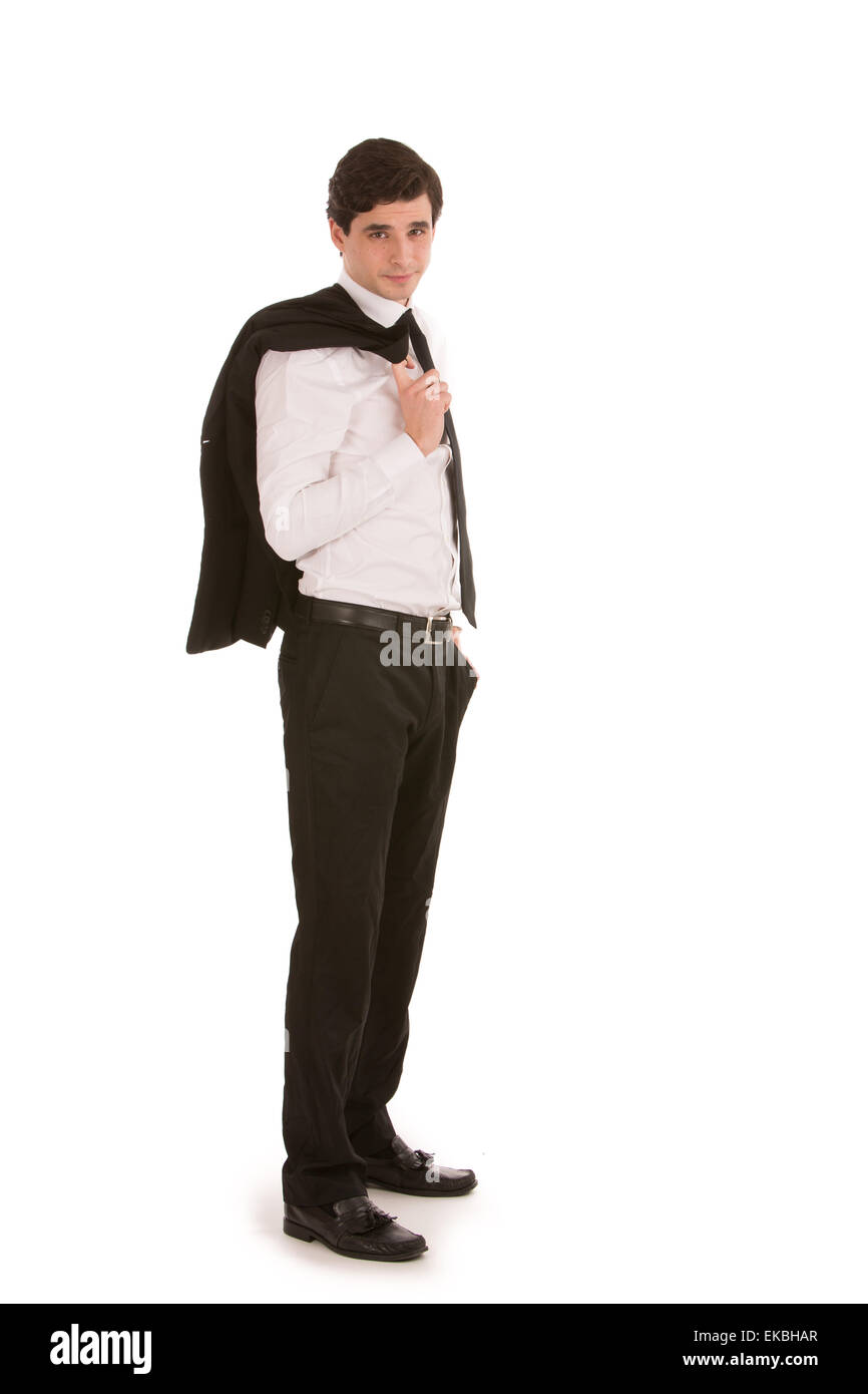 Man jacket slung over shoulder hi-res stock photography and images - Alamy